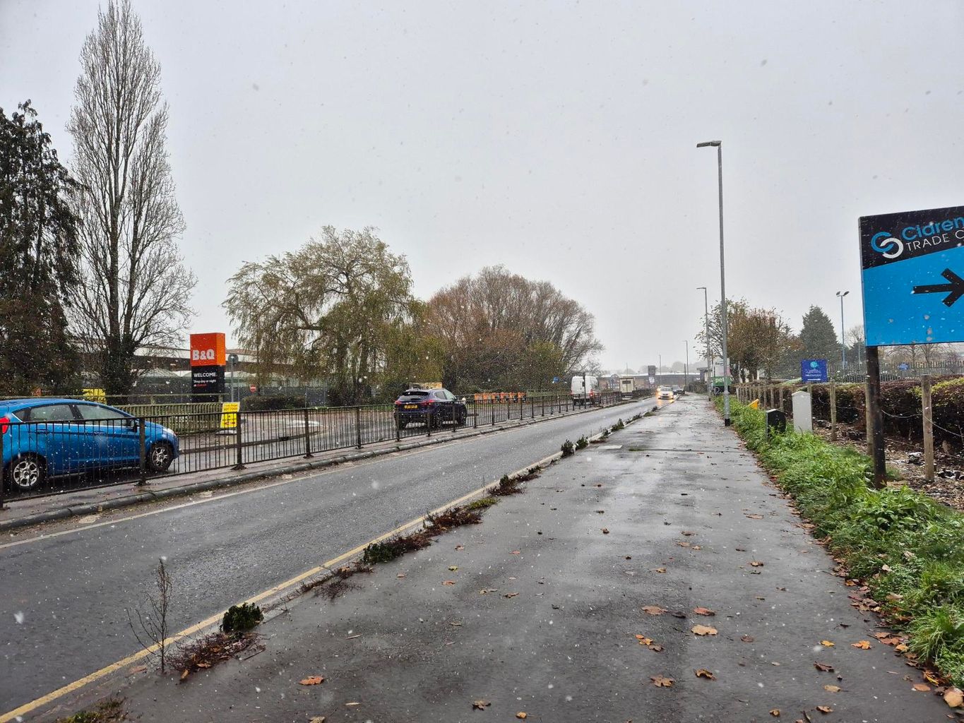 First snow falls in Salisbury