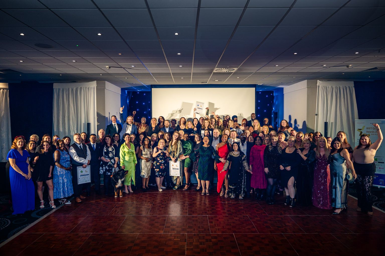 Winners collect awards at Northamptonshire NHS prize evening