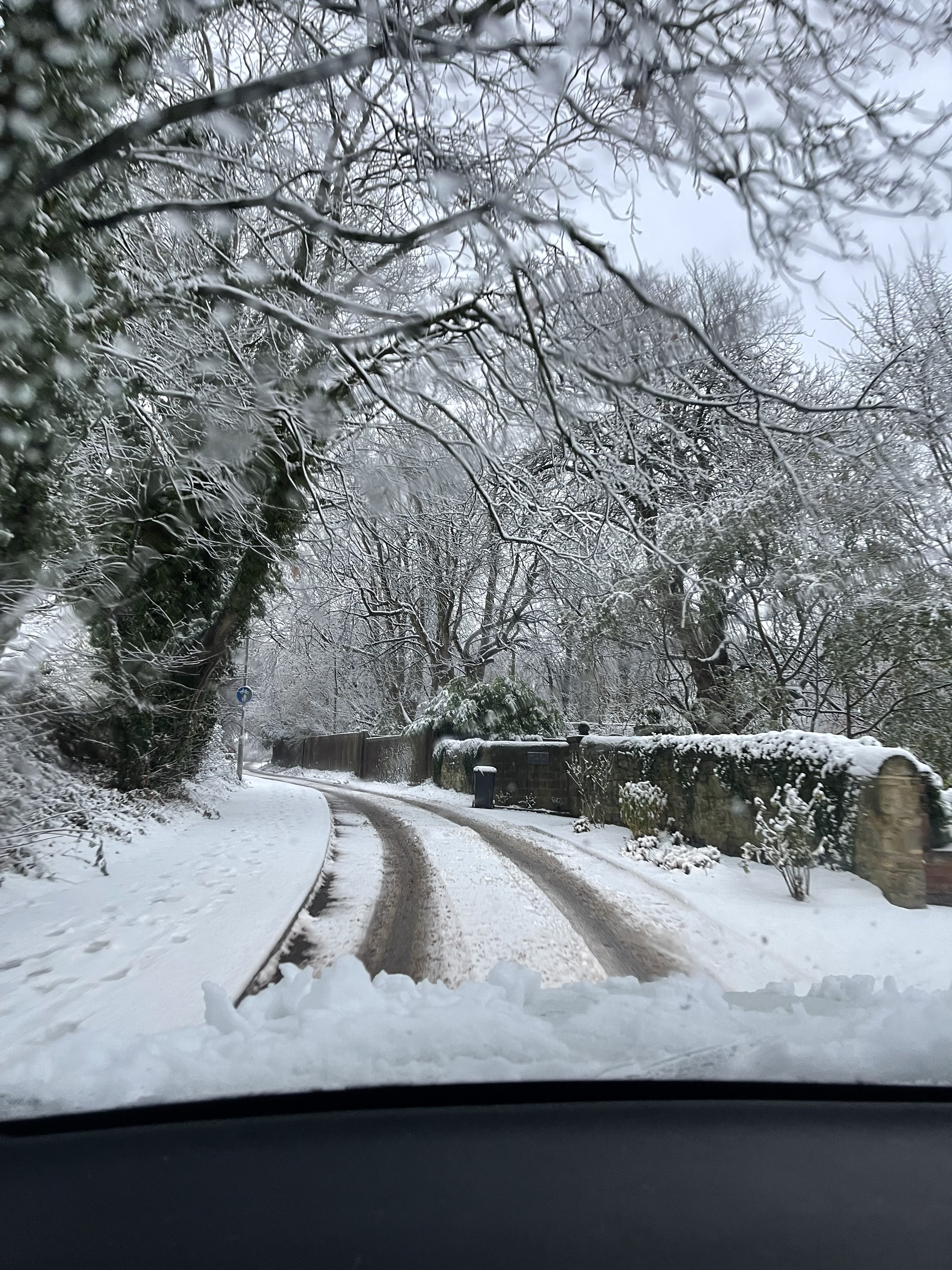 Snowfall in West Yorkshire
