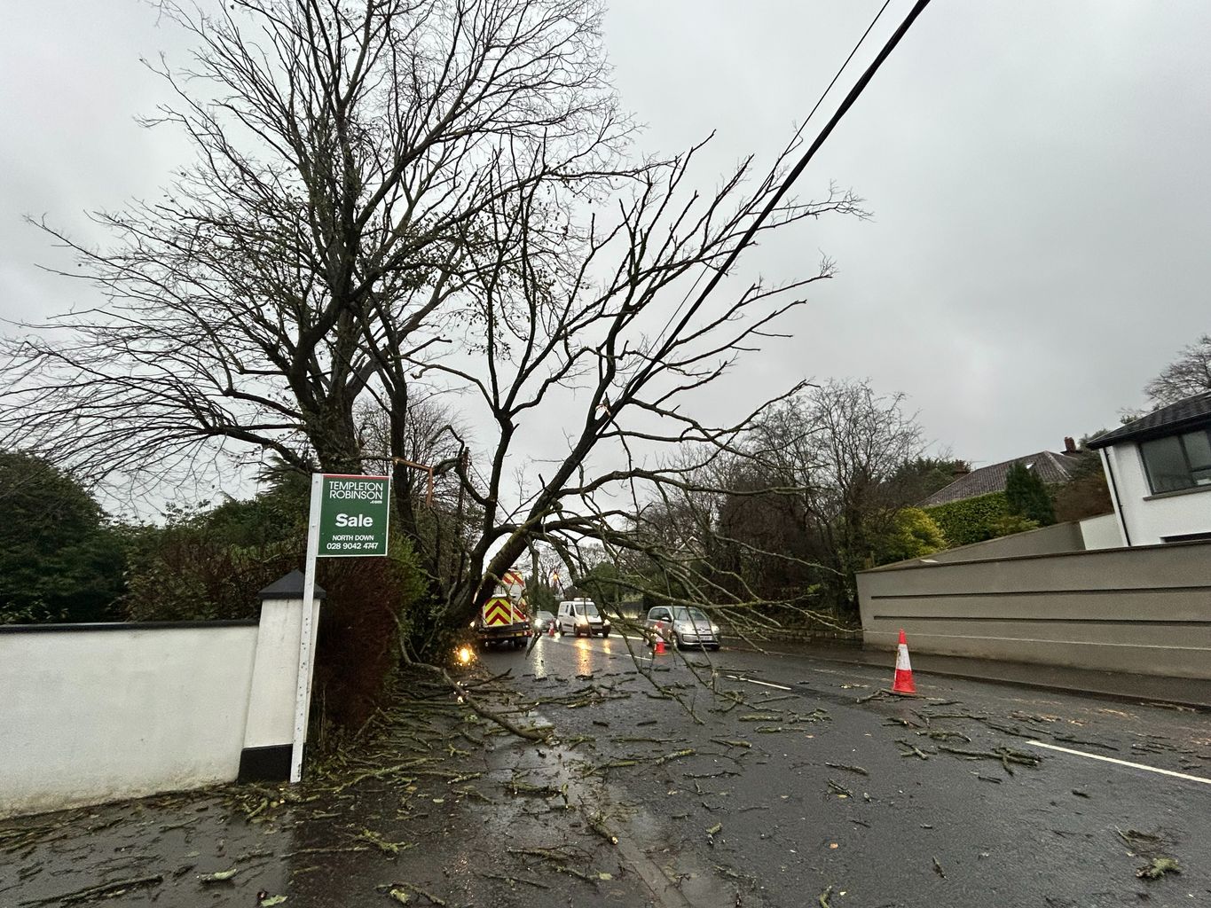 Storm Bert sweeps across Northern Ireland