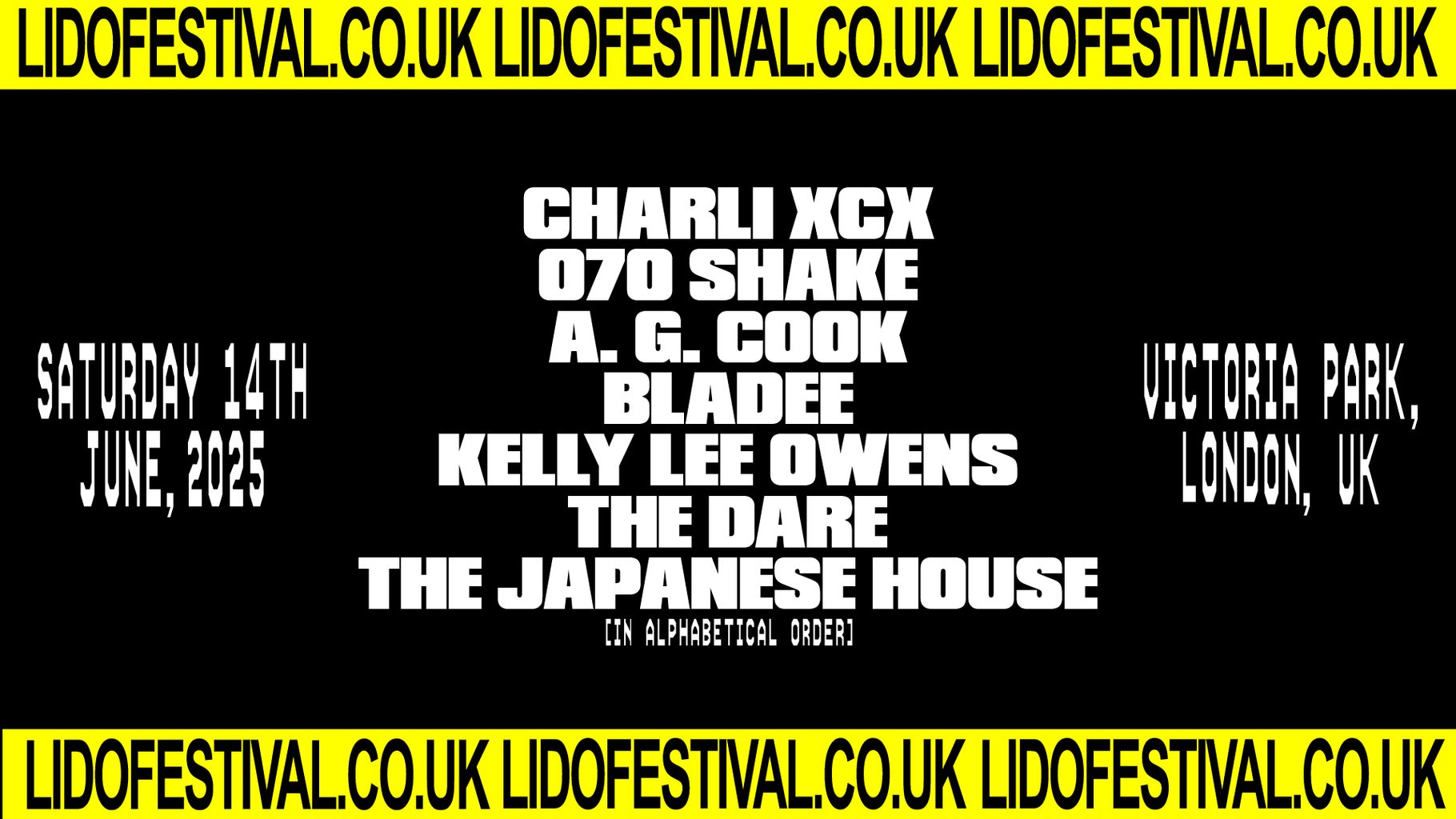 Just announced: Charli xcx presents: party girl at Lido, Victoria Park