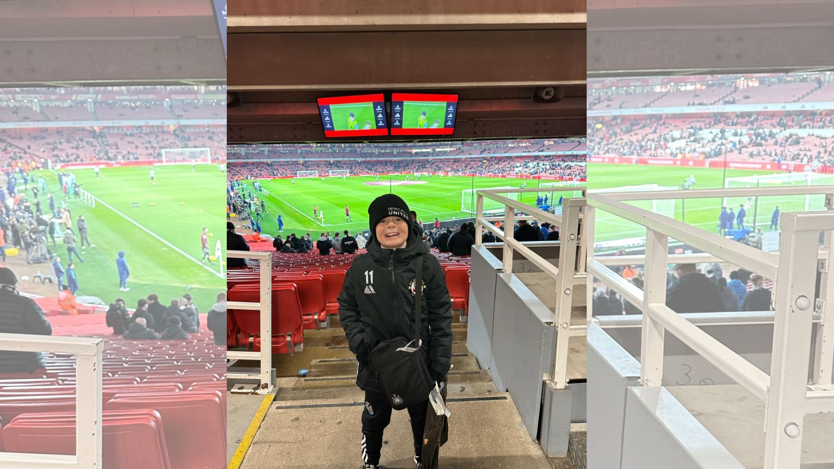 Young Newcastle United fan goes viral after being spotted on TV ...