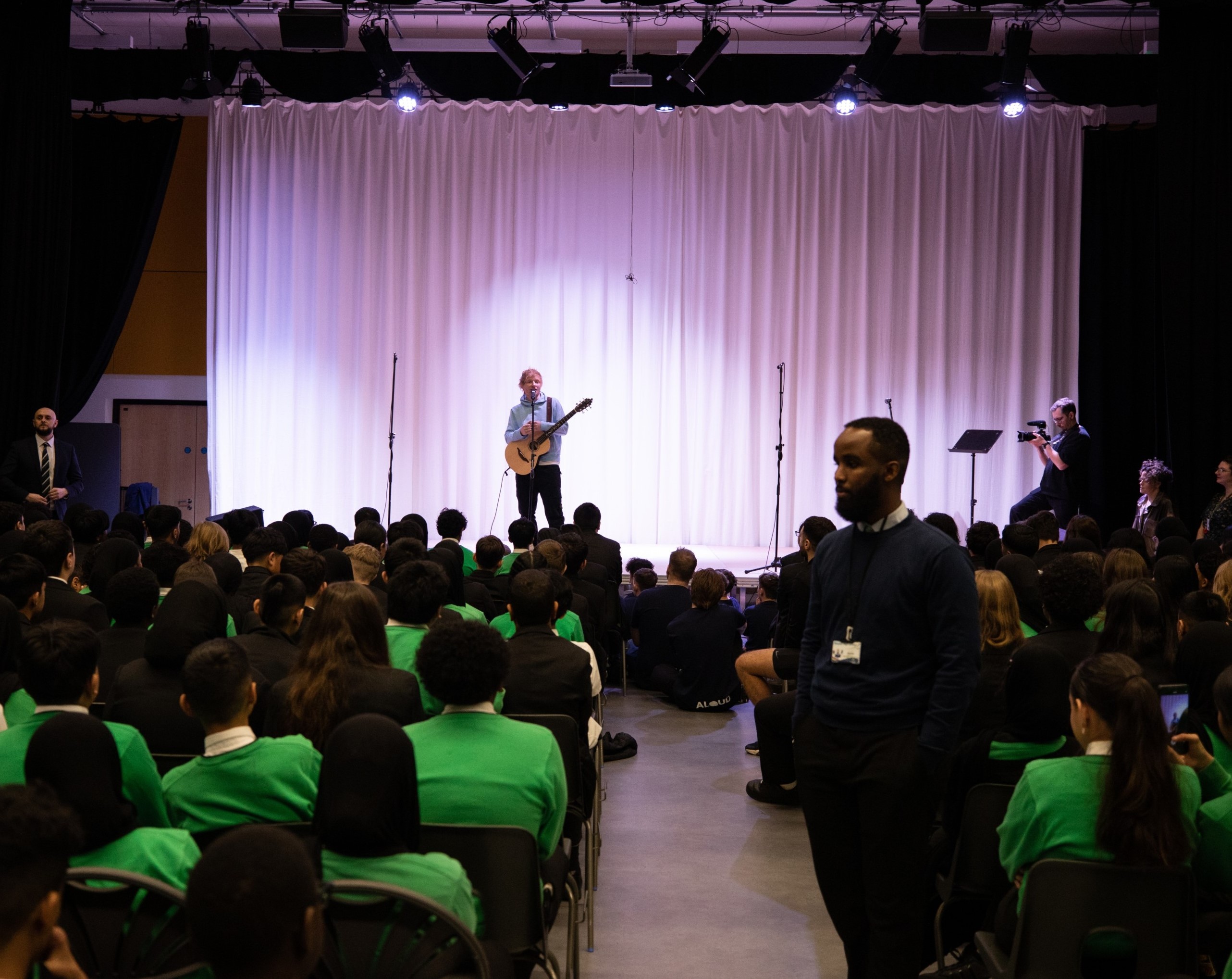 Music icon, Ed Sheeran, surprises Cardiff school to launch new ...