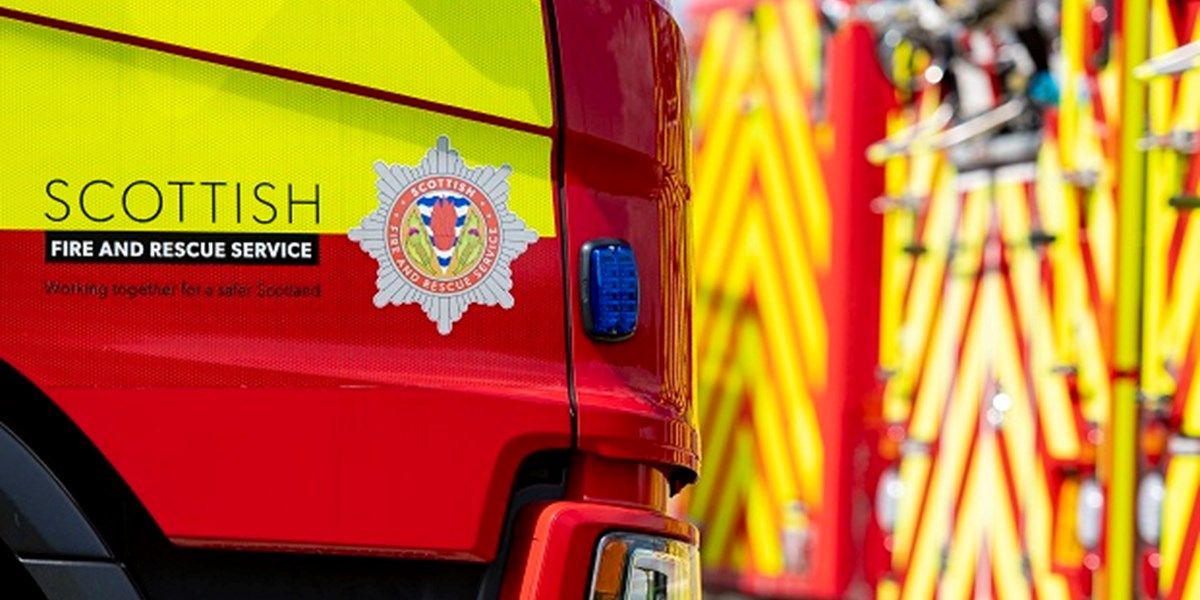 Two seriously hurt as car and van catch fire in horror Grangemouth ...