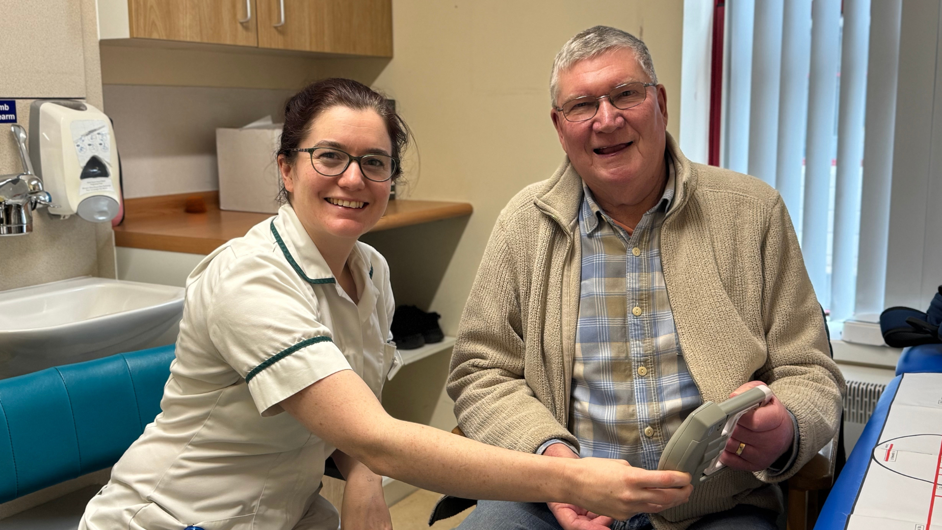 Dorset stroke patients taking part in hand and arm strength trial
