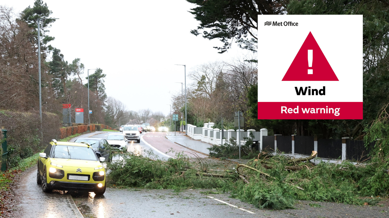 Road closures & traffic updates across Northern Ireland with Storm Éowyn