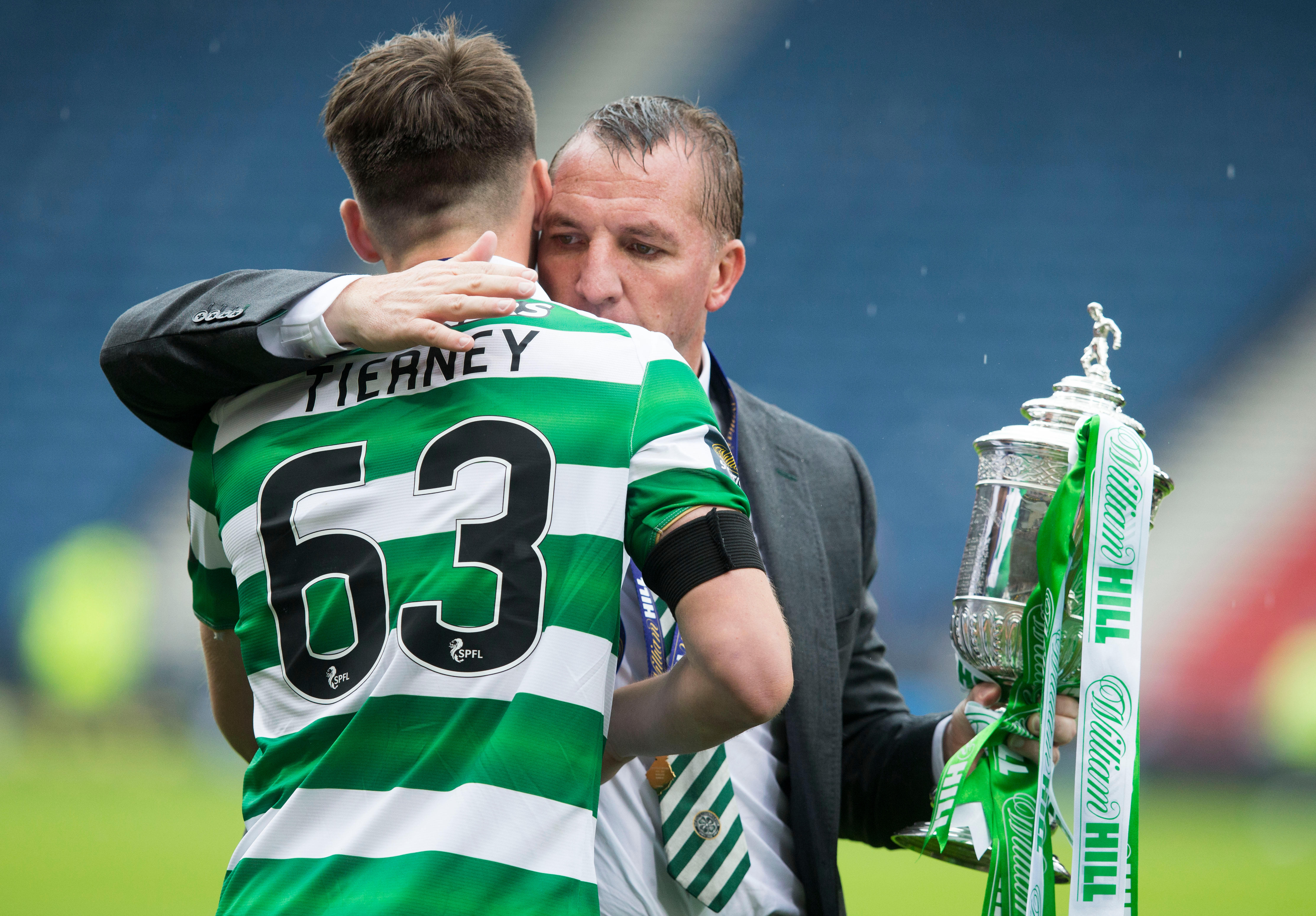 Rodgers: Celtic trying to push move for Kieran Tierney before summer