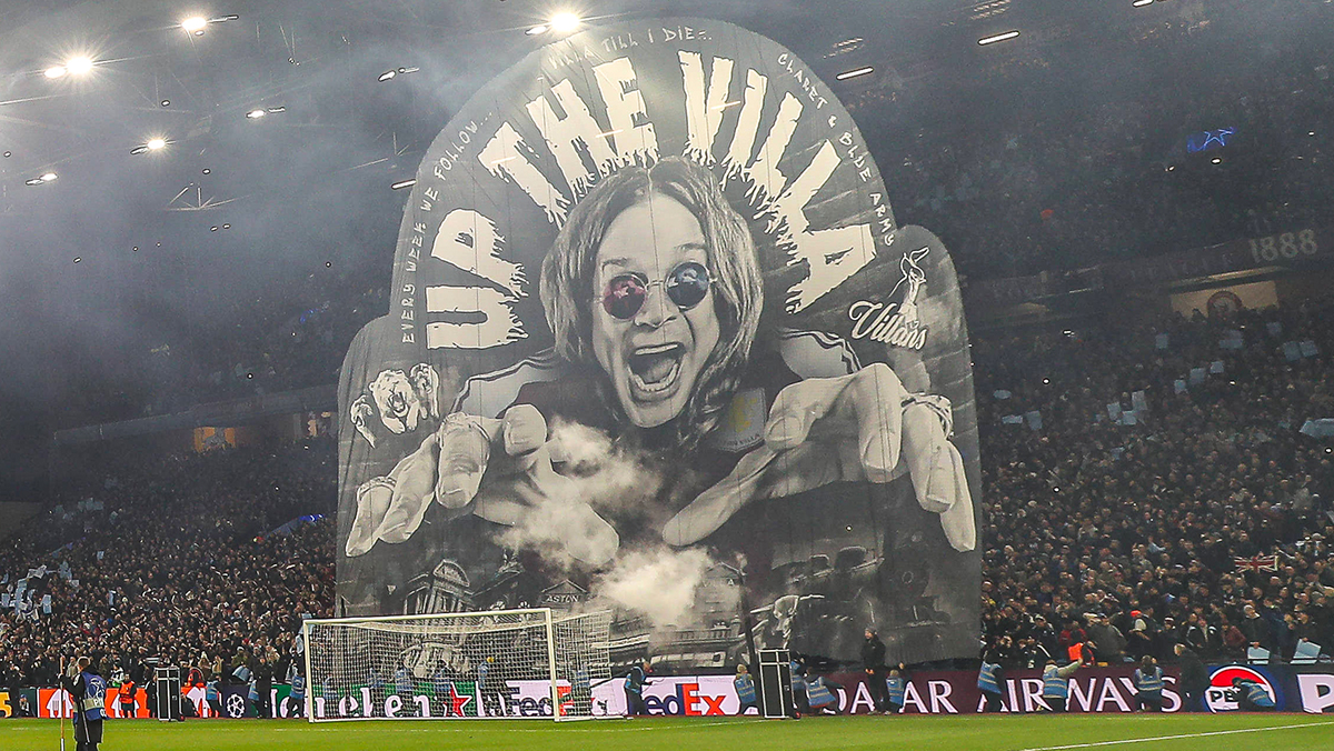 Aston Villa honours Ozzy Osbourne with huge tifo display ahead of ...