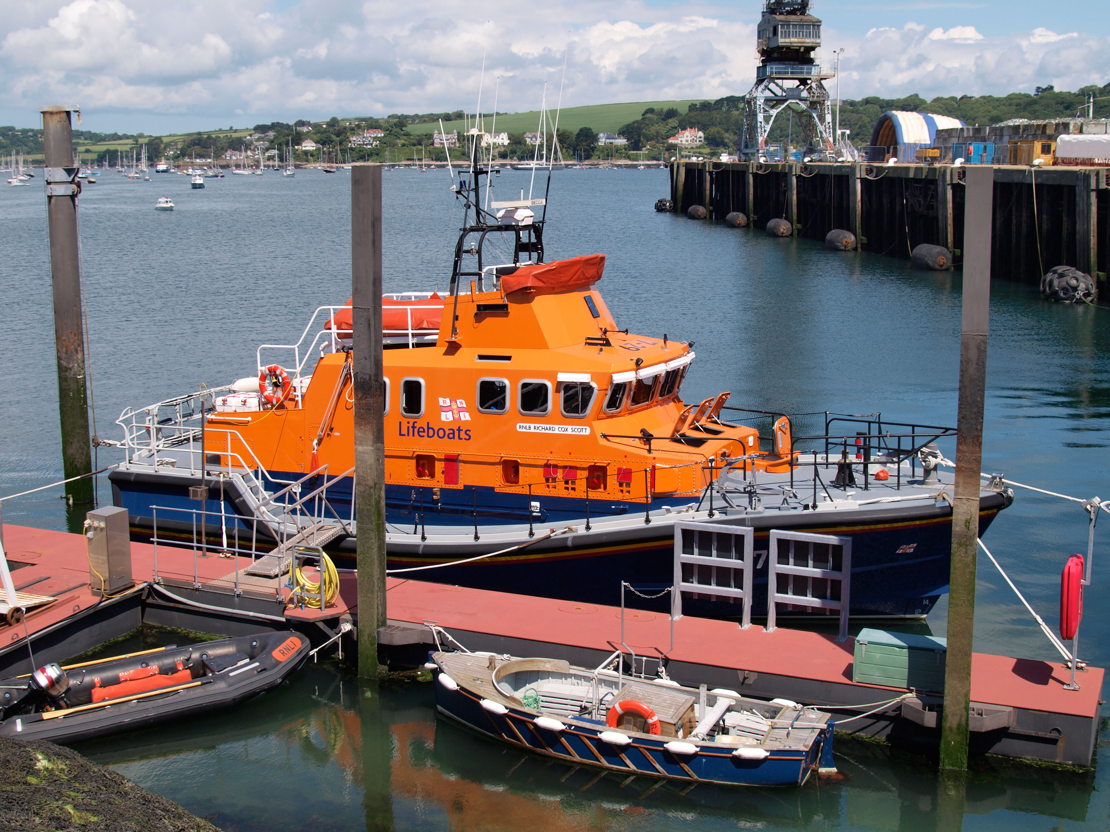 Falmouth's maritime community bid farewell to lifeboat