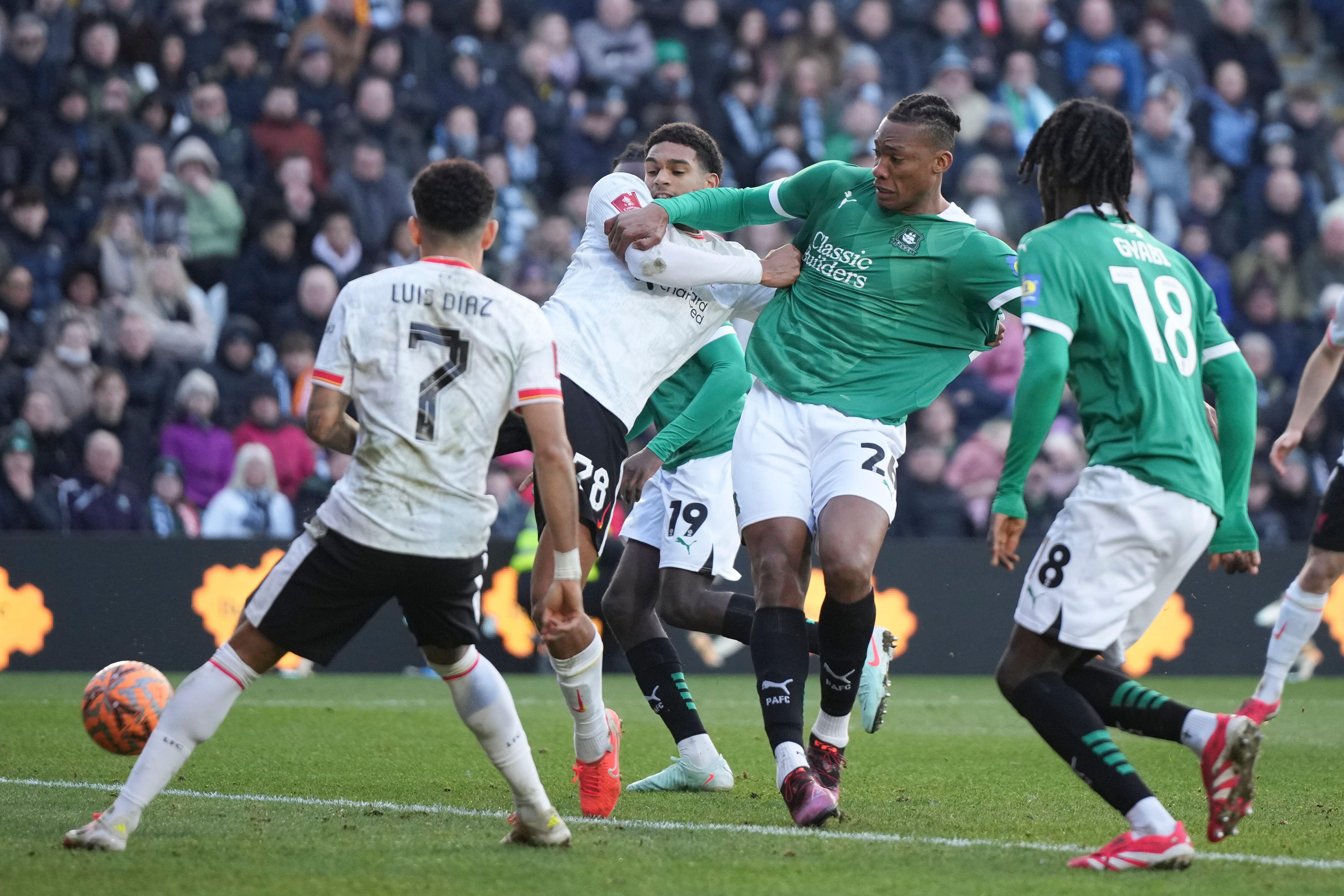 Plymouth shock Liverpool to make it into the FA Cup fifth round