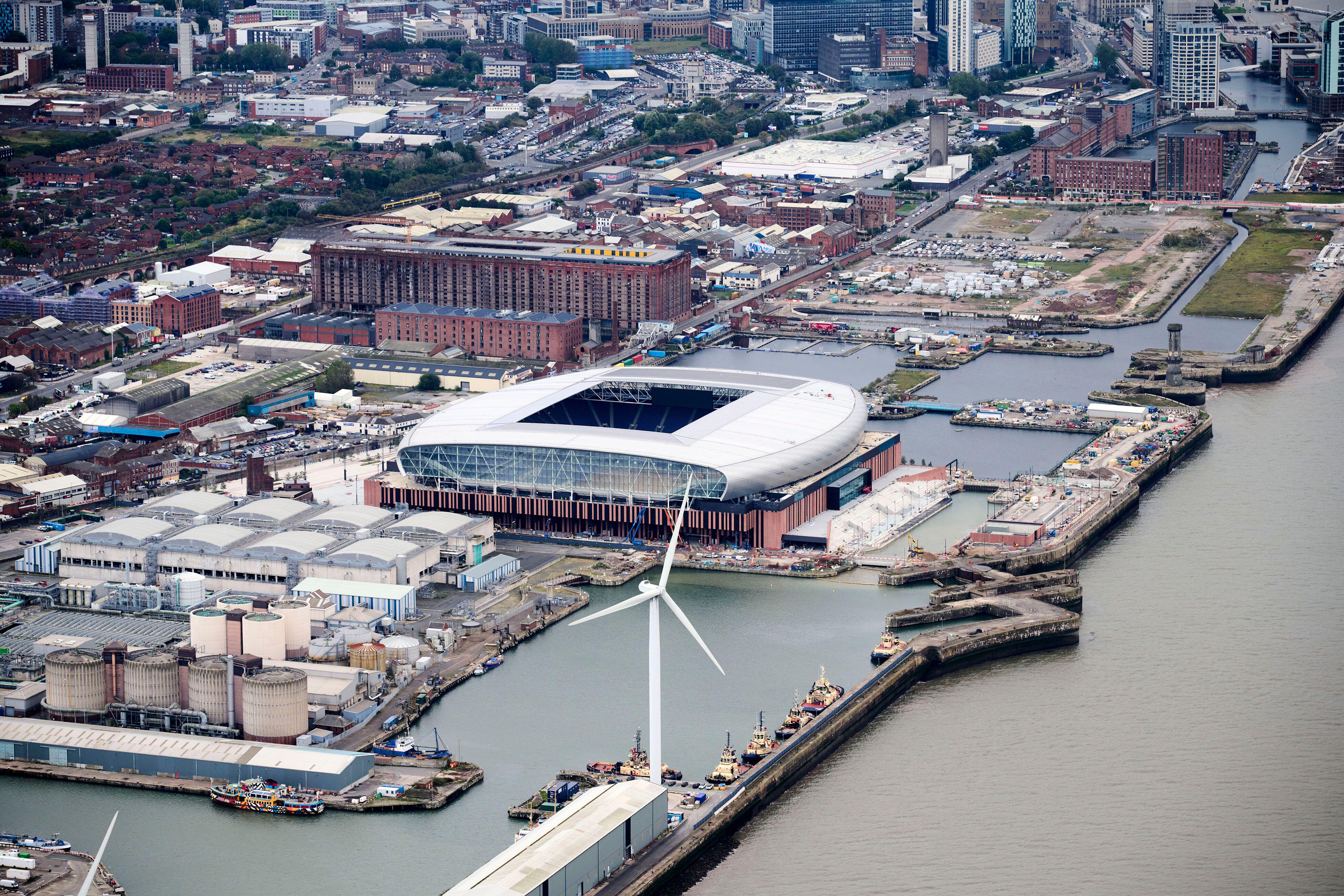 New Everton stadium to see football for first time