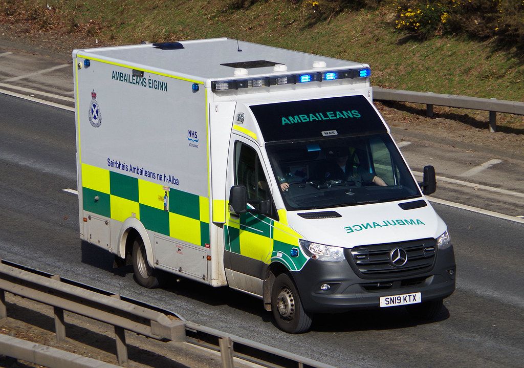 Pedestrian hit by ambulance in Moray closes major route | News - MFR