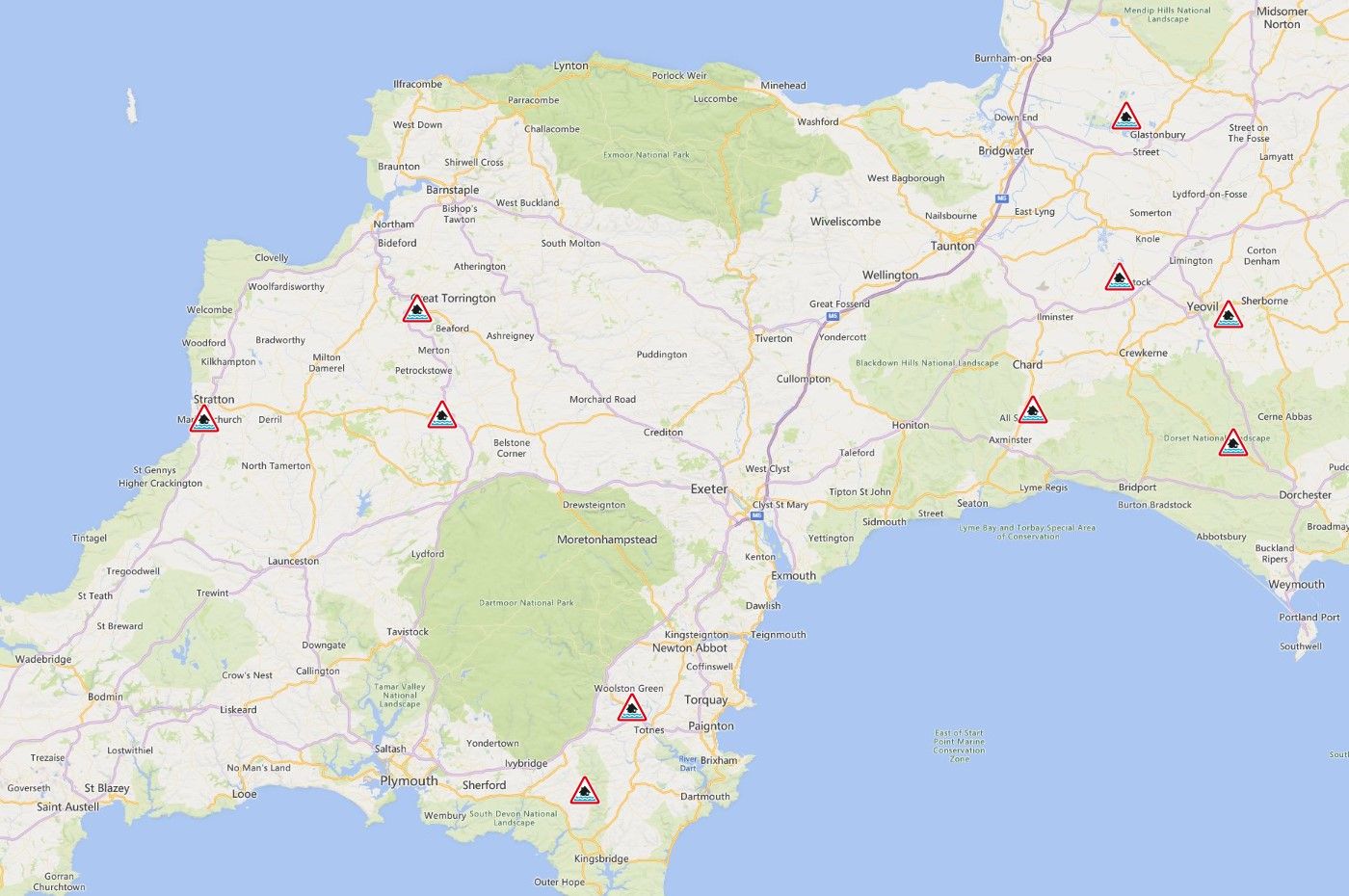 Flood warnings in Devon and Cornwall | News - Greatest Hits Radio ...