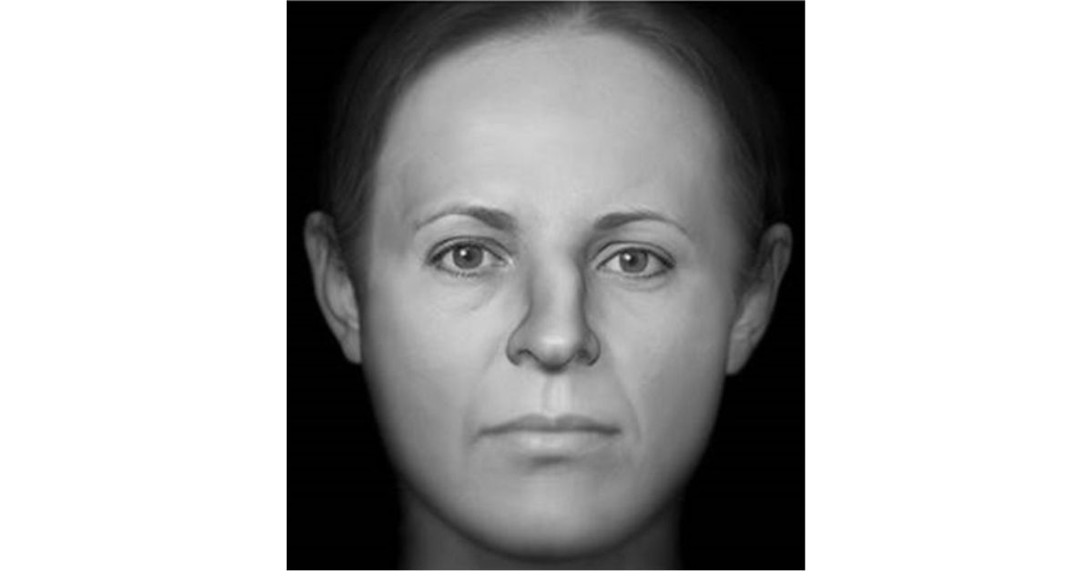 Digital facial reconstruction image released after human skull found ...
