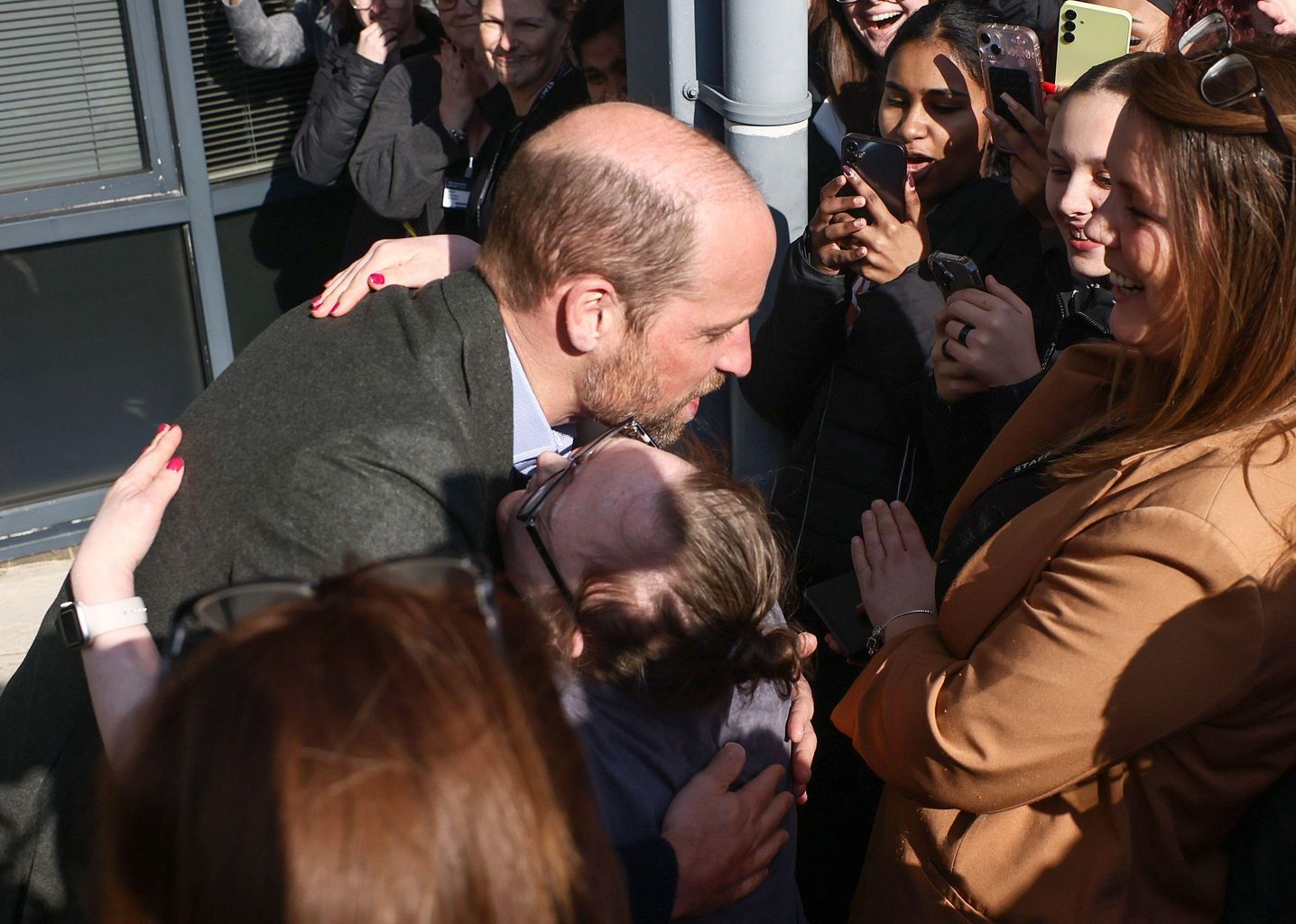 Prince William gives 'excited' student a hug during Bournemouth and ...