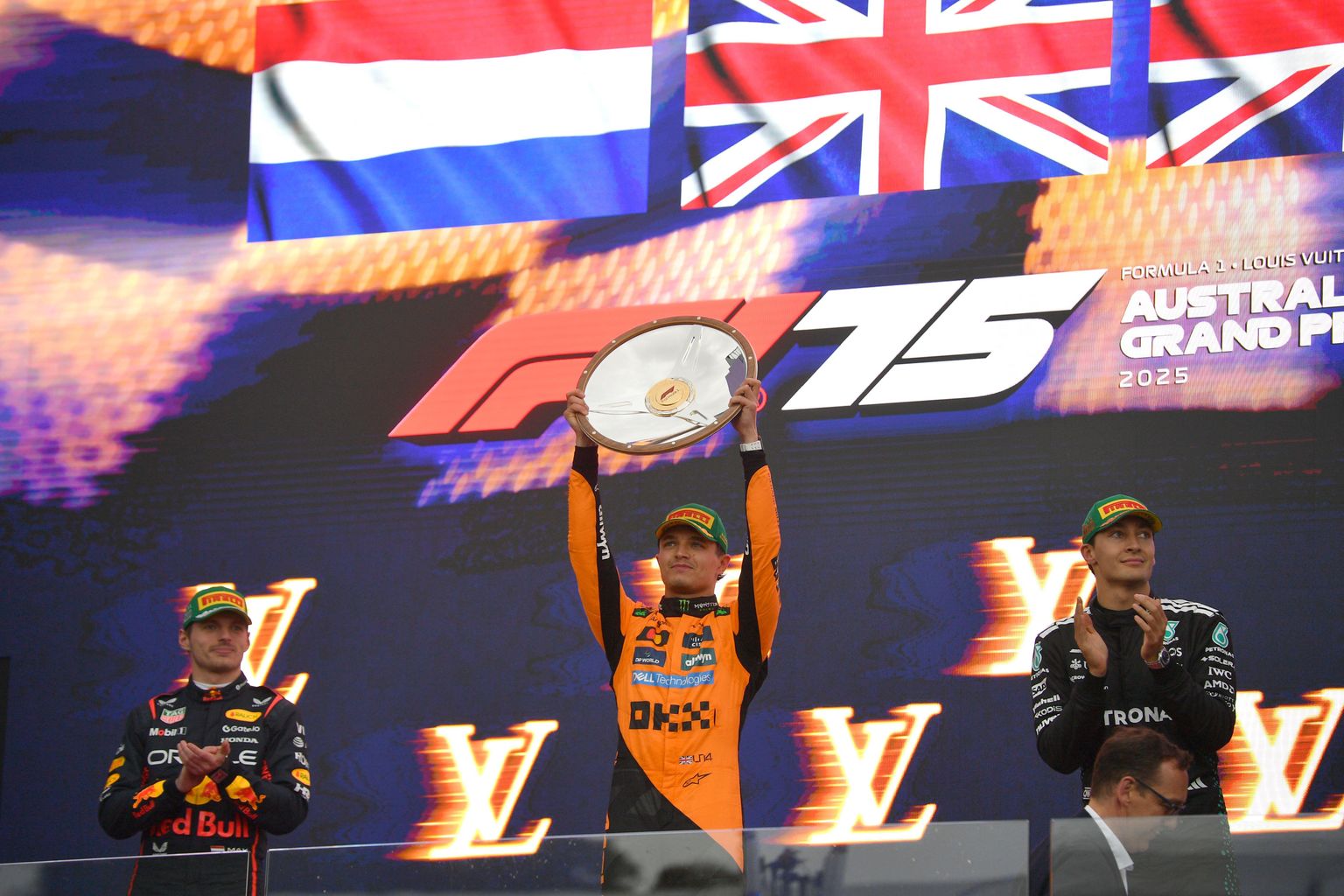 Lando Norris secures podium in inaugural 2025 F1 Grand Prix