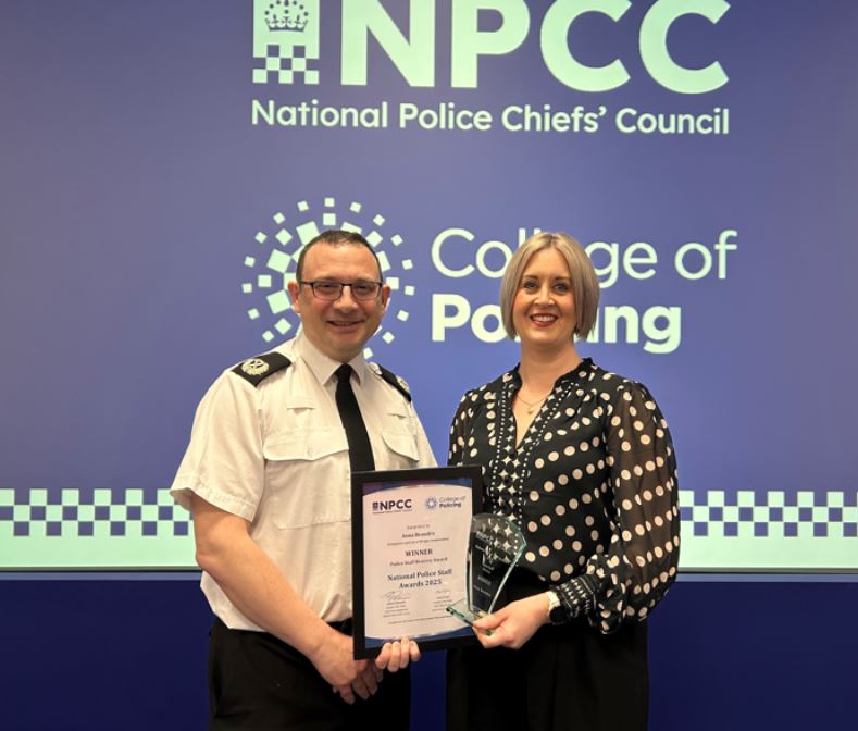 Hampshire-based police staff member awarded at national event after ...