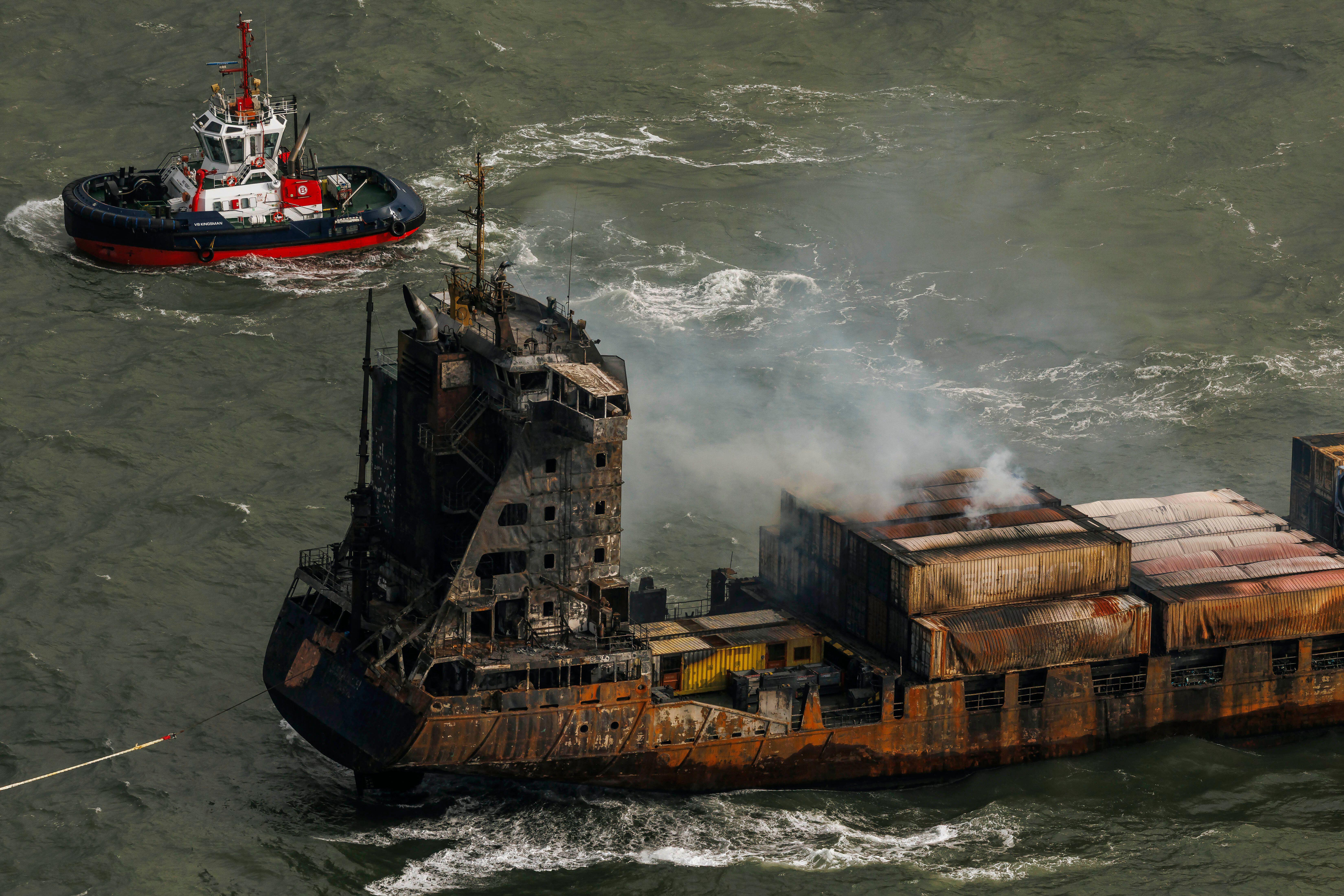 Captain of container ship charged after collision in North Sea | News ...