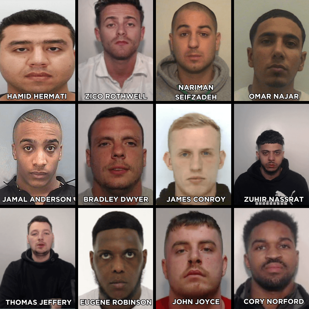12 men wanted as part of GMP organised crime investigations