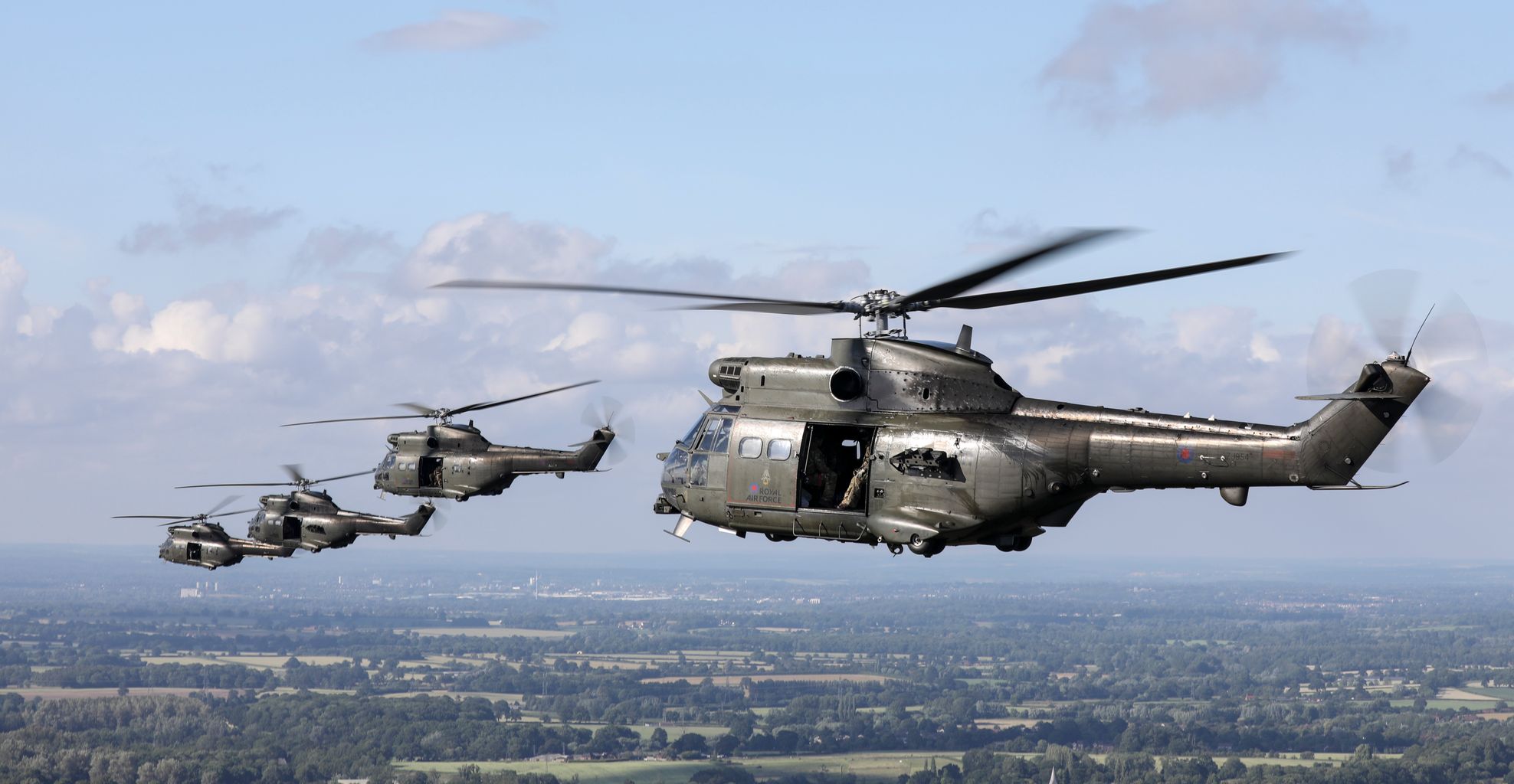 RAF Benson retire three Puma helicopters
