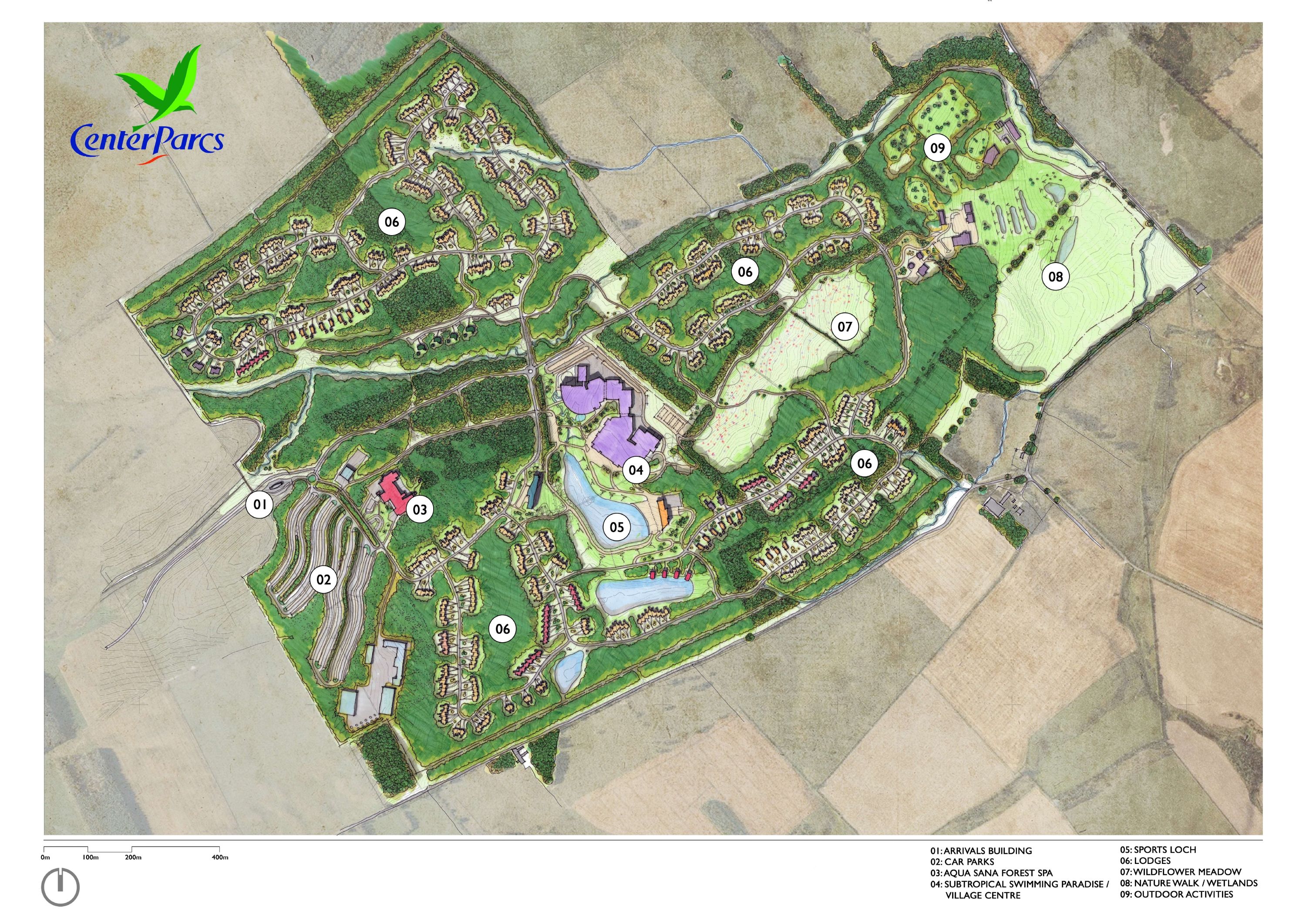 Center Parcs unveils masterplan for new holiday village in the Scottish ...
