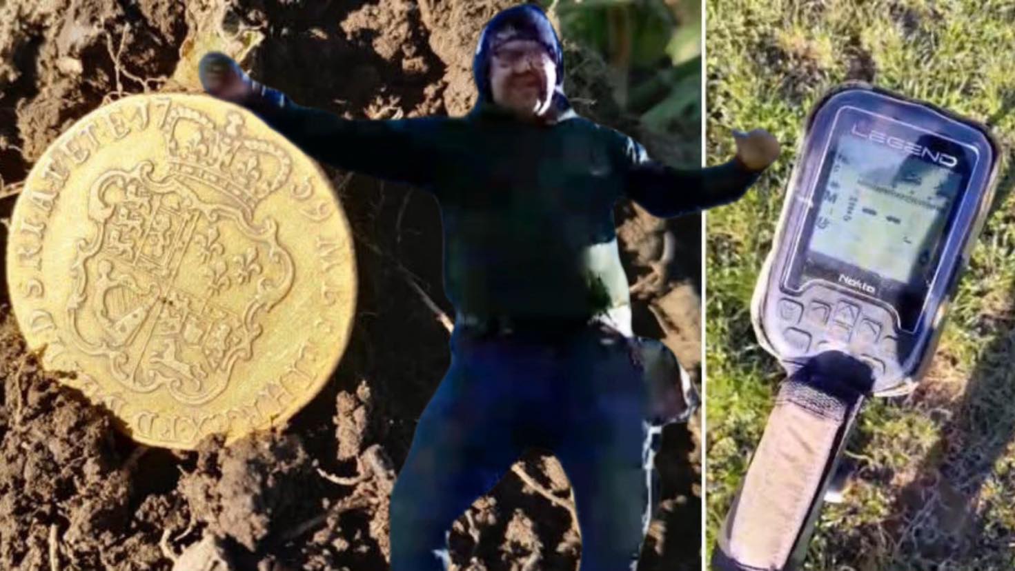 WATCH: Amateur metal detectorist's reaction to 'find of a lifetime' is ...