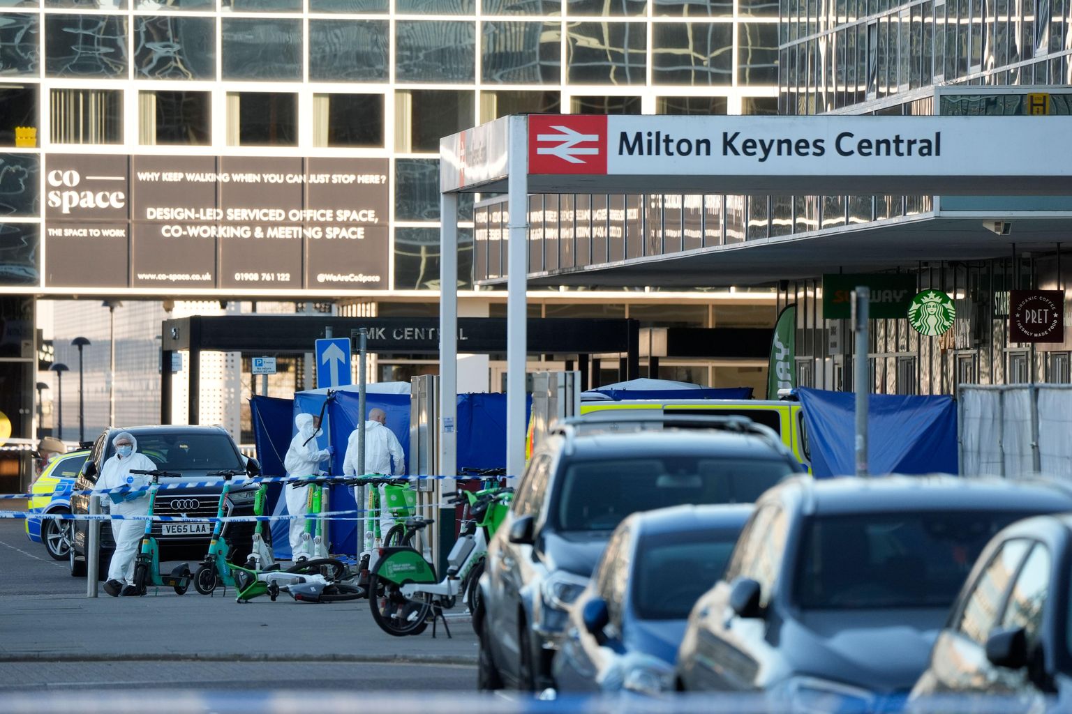 Police say man shot dead by officers in Milton Keynes was carrying knife