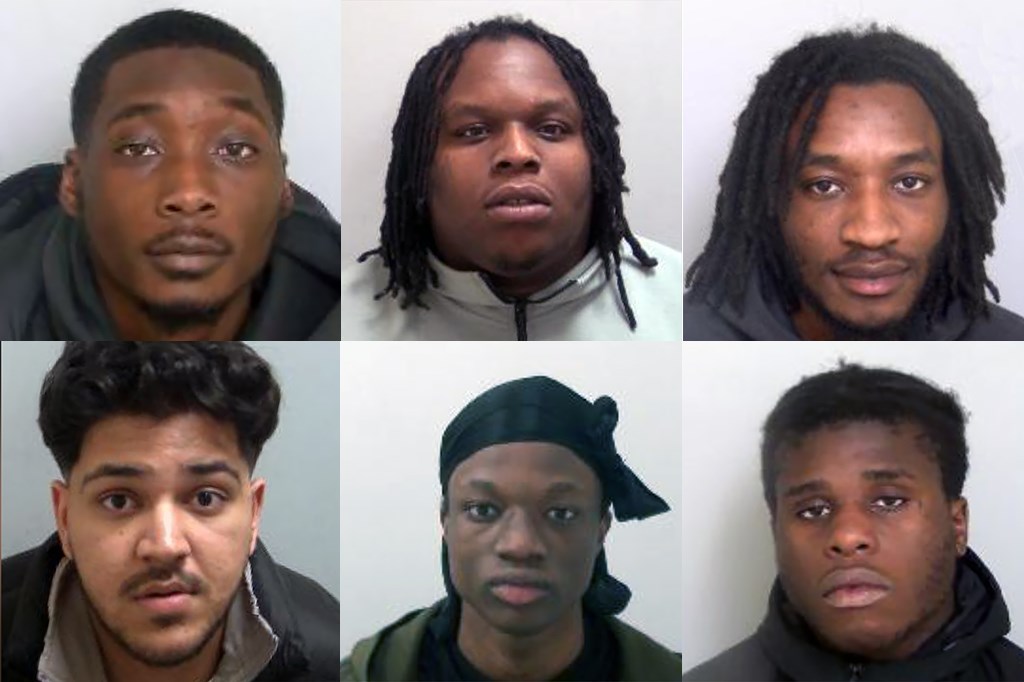 Six gang members jailed for a total of more than 41 years for gun offences