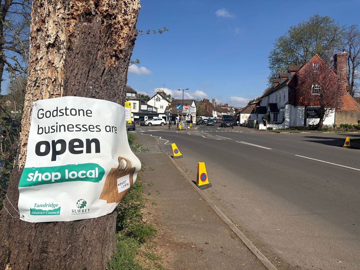 Godstone is open for business following massive sinkhole