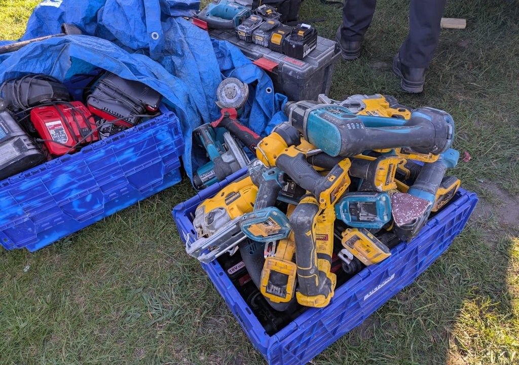 Stolen tools worth £50k recovered from car boot sale