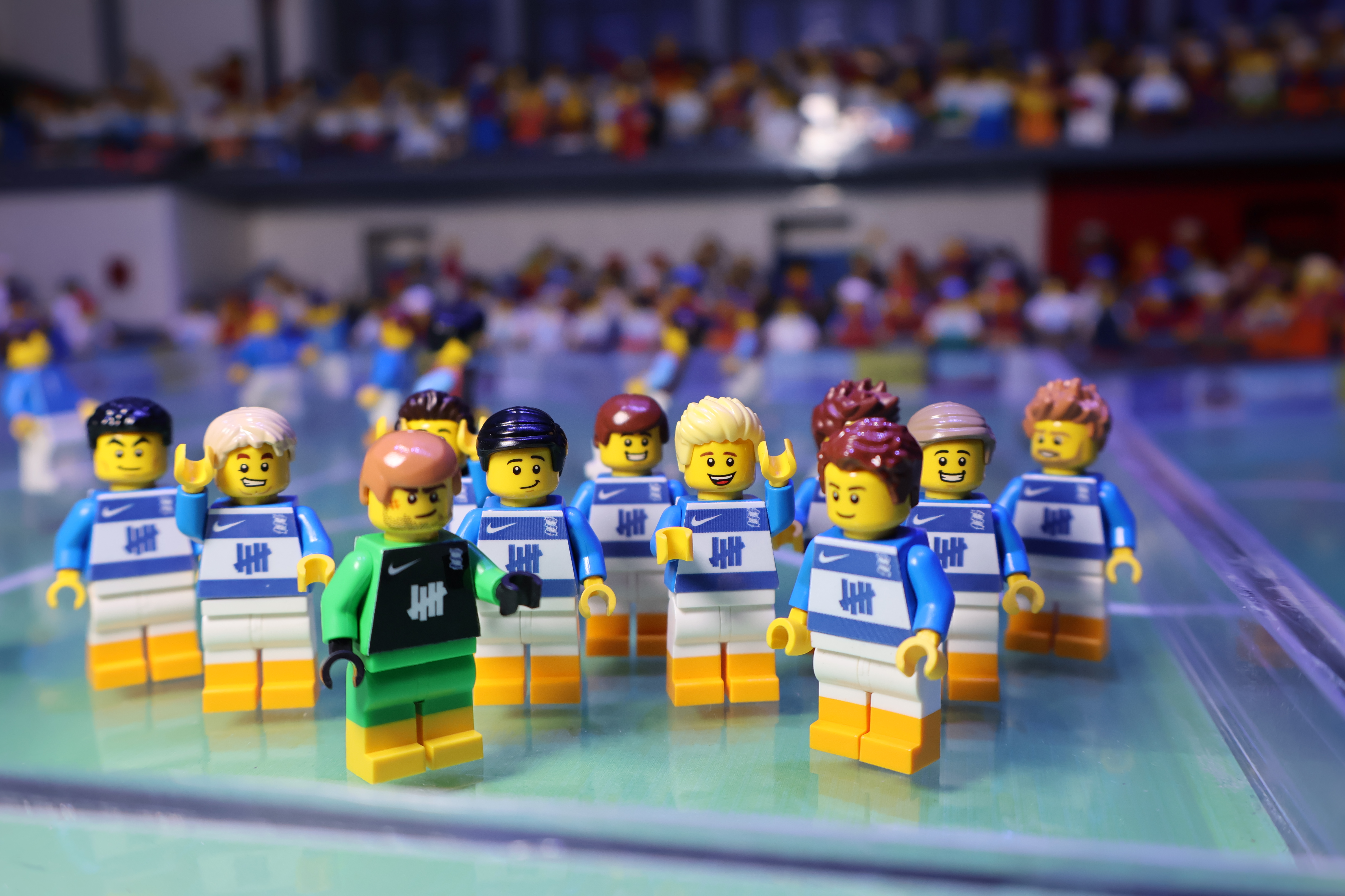 Birmingham City players transformed into Lego minifigures