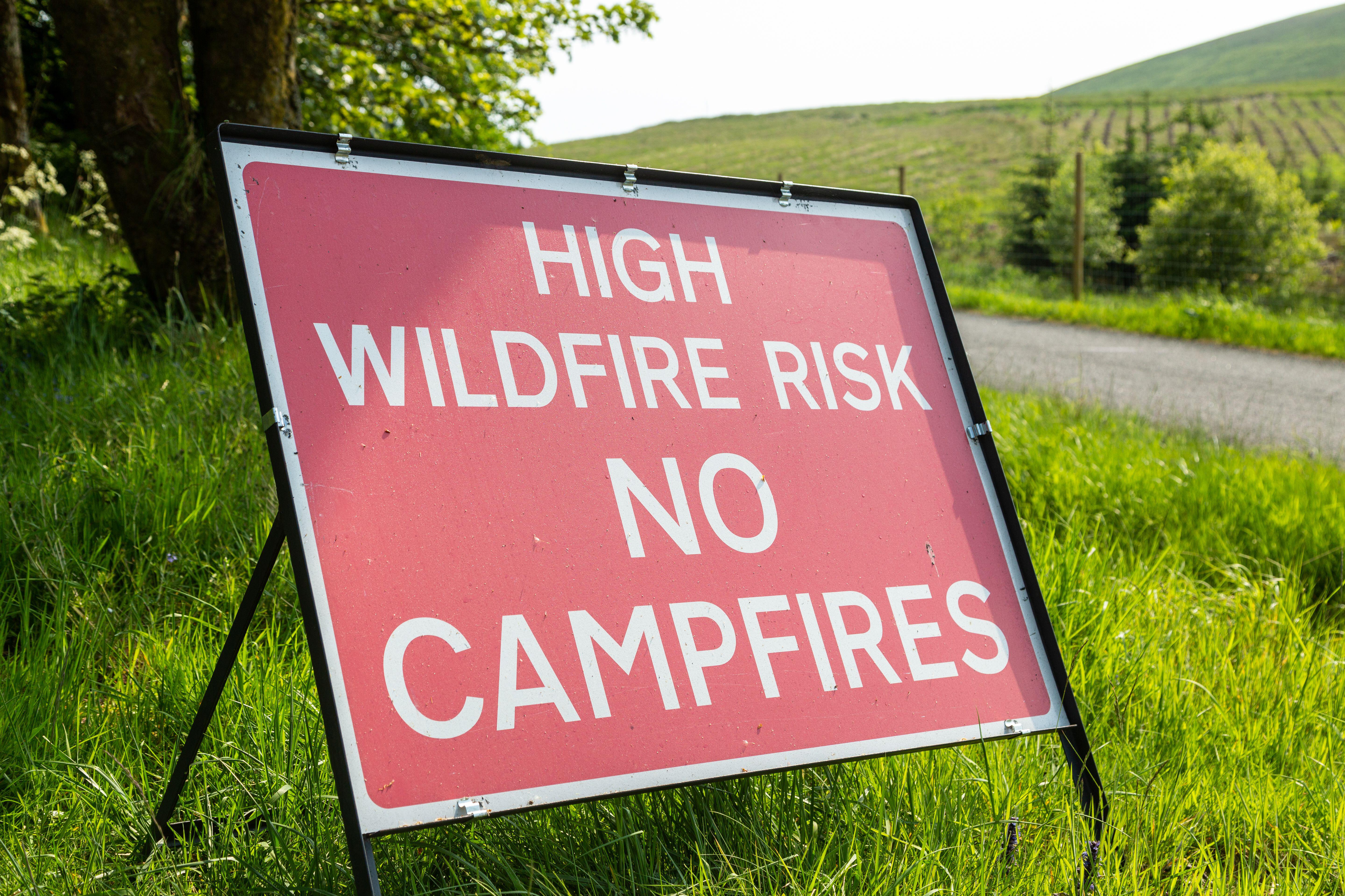 Extreme wildfire warning in force across Scotland