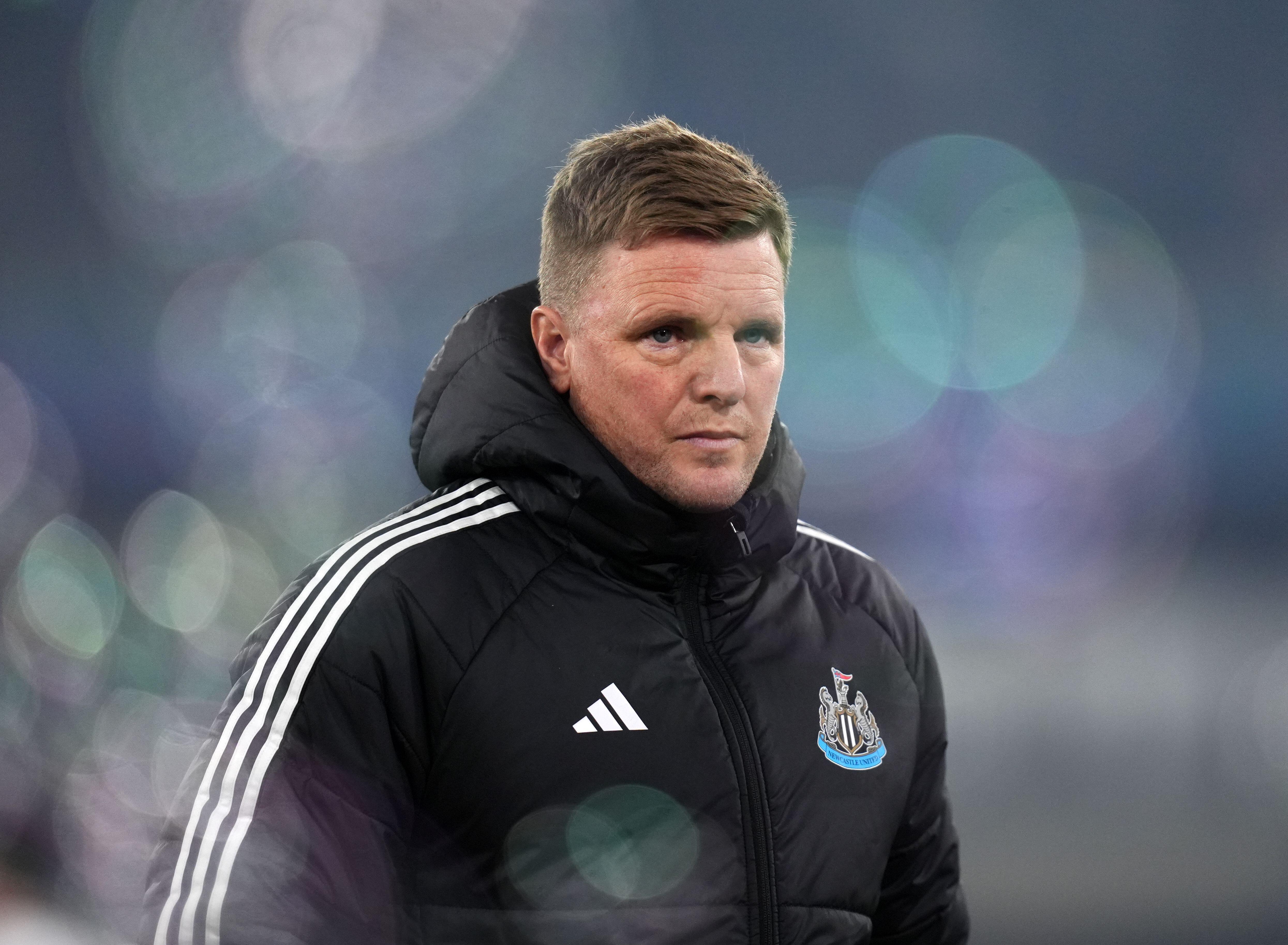 Newcastle United manager Eddie Howe in hospital