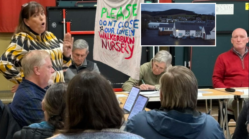 Save our nursery! Walkerburn mum fights back tears as meeting exposes ...
