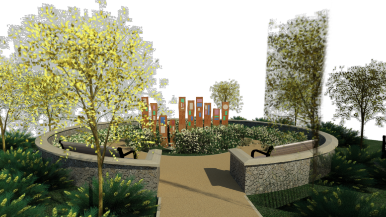Consultations taking place on Legacy funeral victims memorial garden