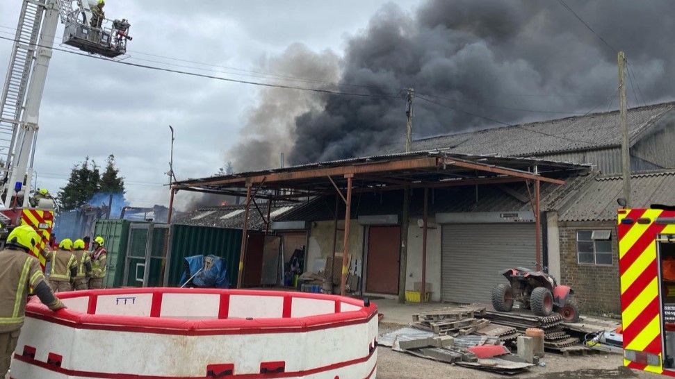 Fire breaks out at industrial estate in North Benfleet