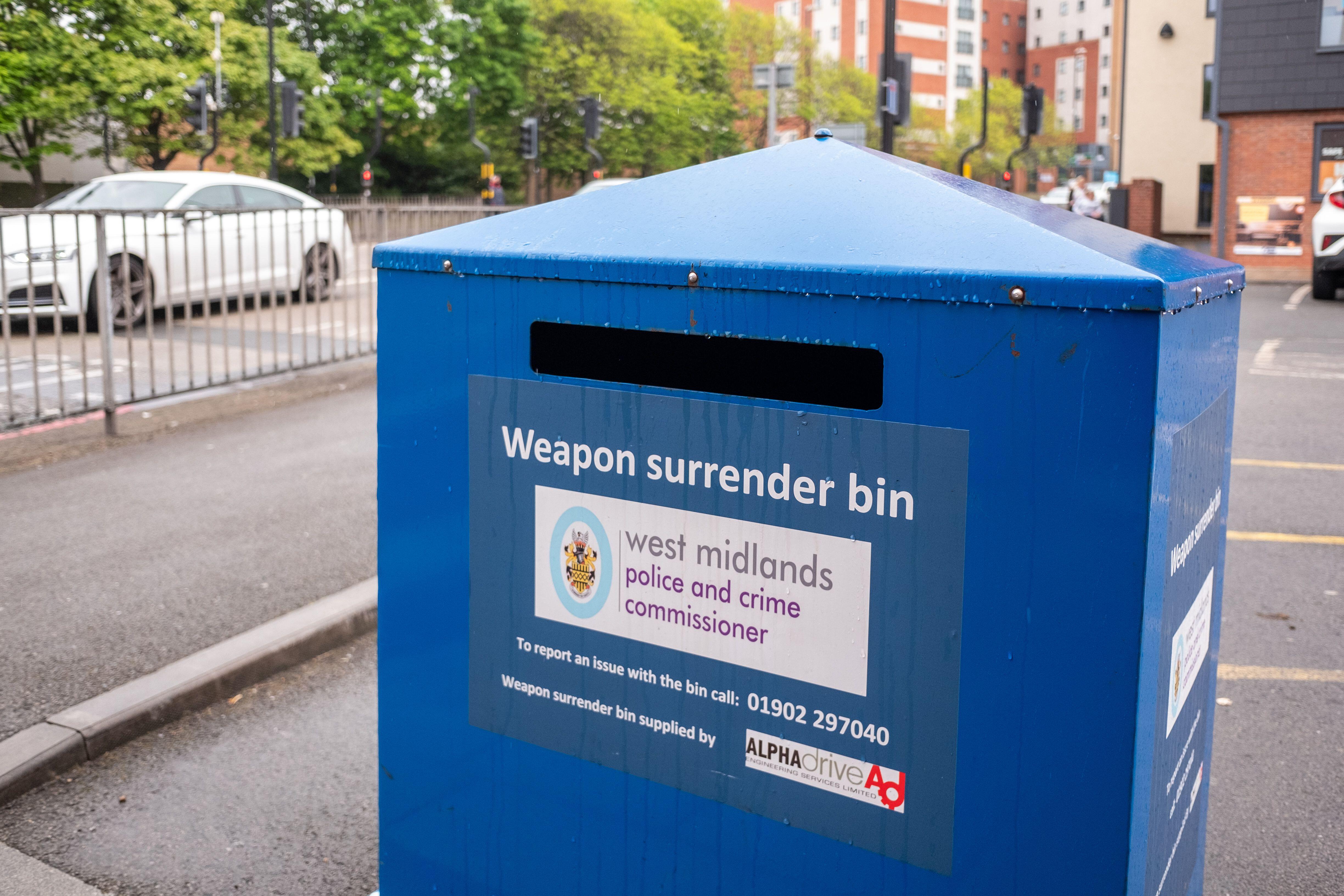 Number of weapon surrender bins to double in West Midlands | News ...