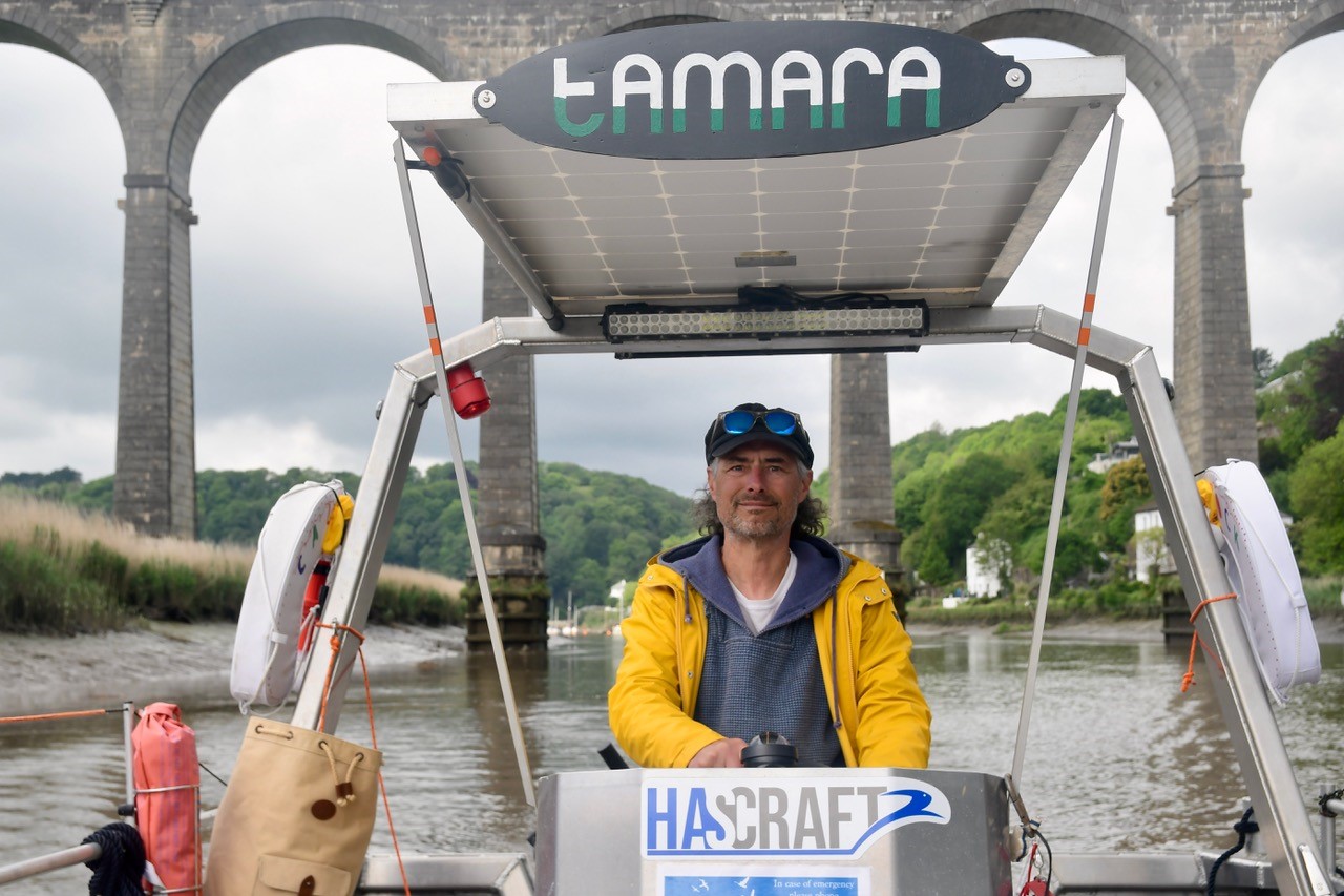 Calstock passenger ferry crossing River Tamar returns after a decade