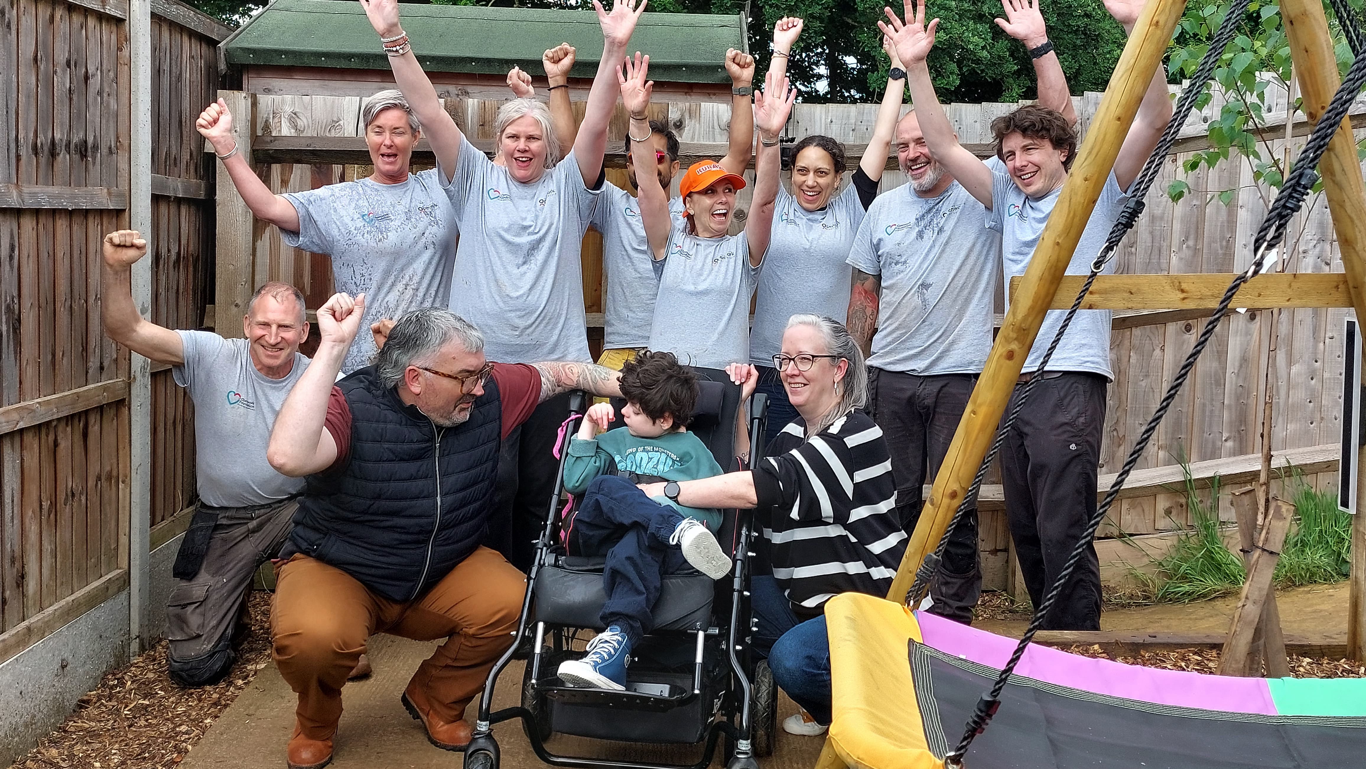 Charity transforms garden of Swindon boy into accessible space