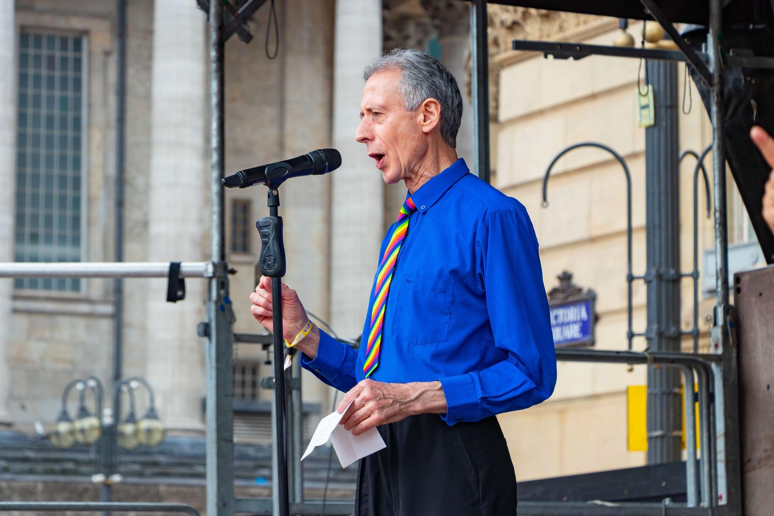 LGBT+ activist Peter Tatchell "forcibly removed" from Birmingham Pride ...