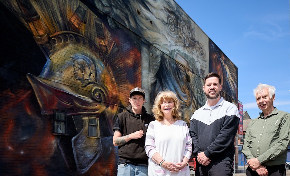 International street artist from West Yorkshire unveils a new mural in ...