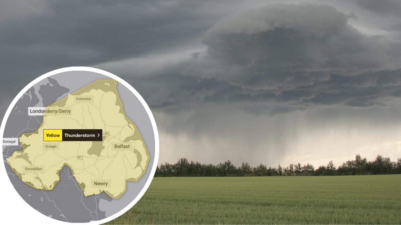 Thunder warning issued for Northern Ireland this week