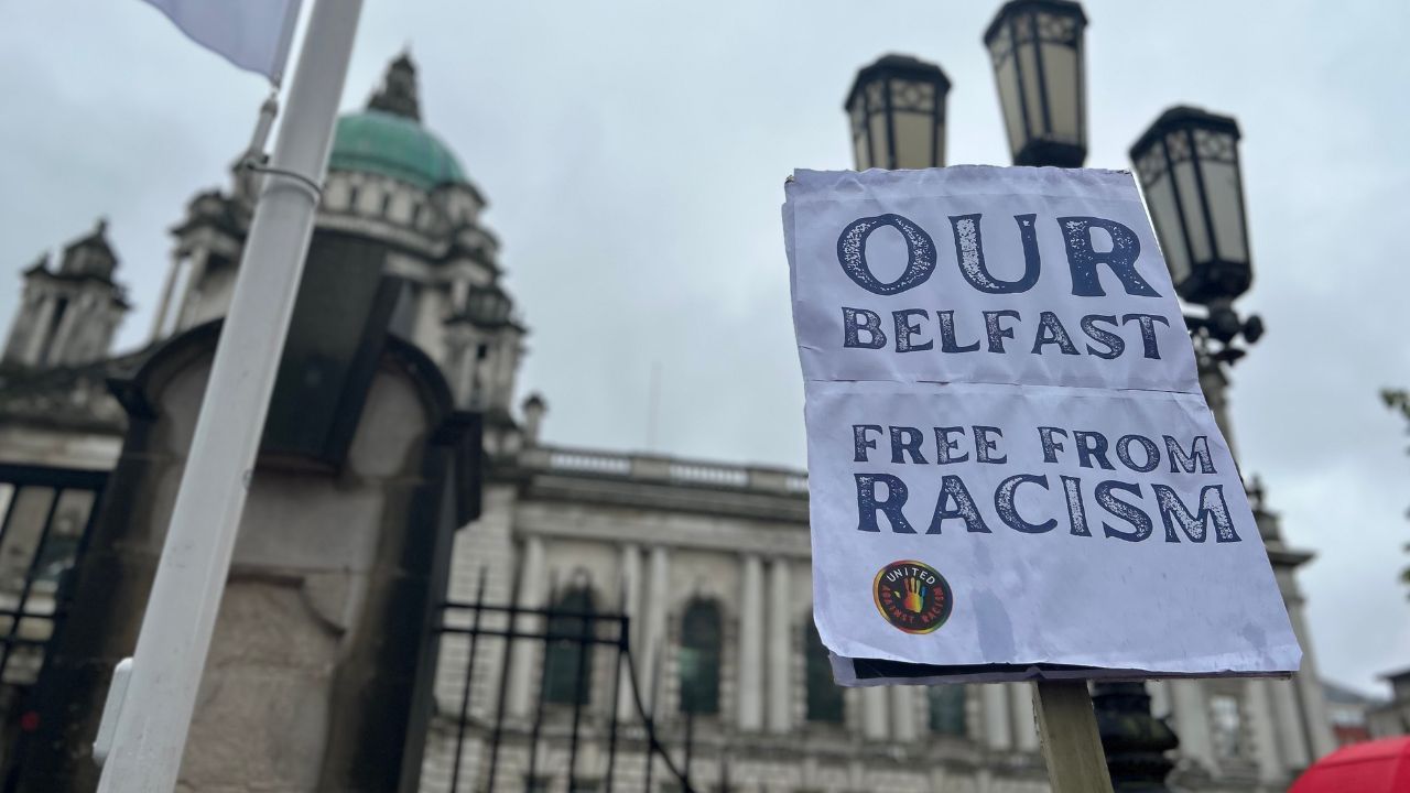 Rally against racism takes place in Belfast