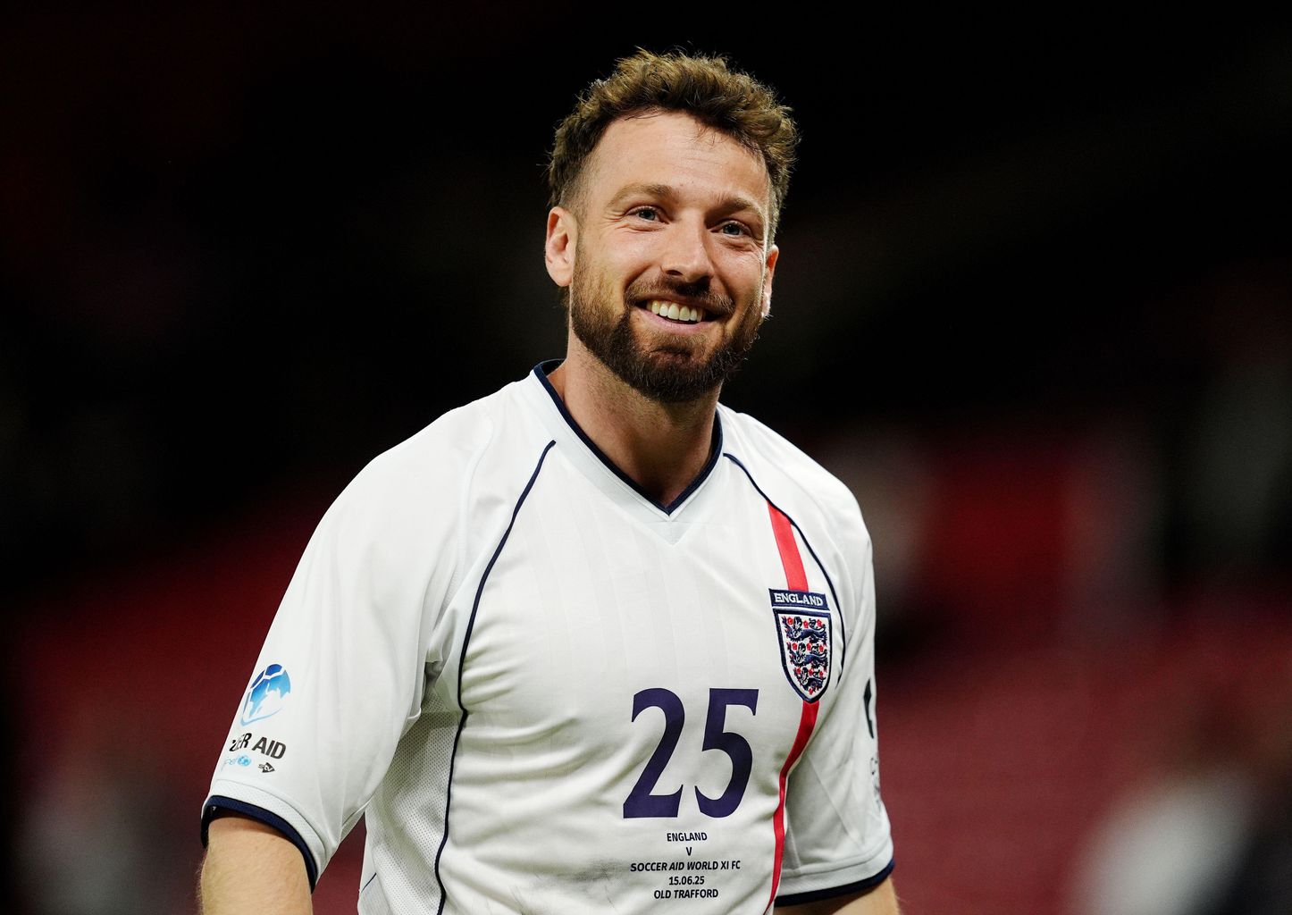Sam Thompson joins final minutes of Soccer Aid match