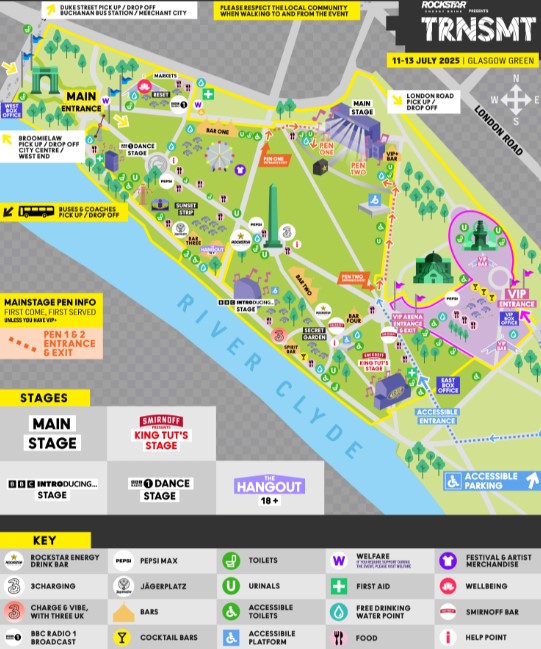 TRNSMT festival reveals site map for 2025