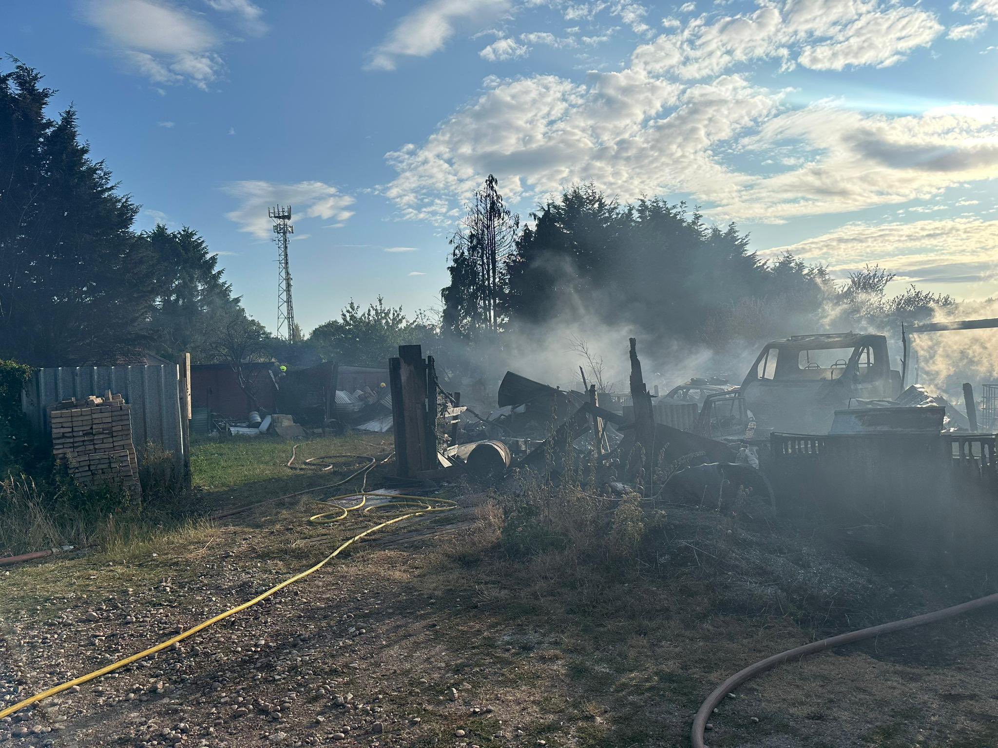 Firefighter have tackled a blaze in Worksop