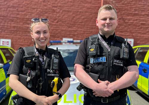 Bravery awards for officers who pulled man from burning car moments ...