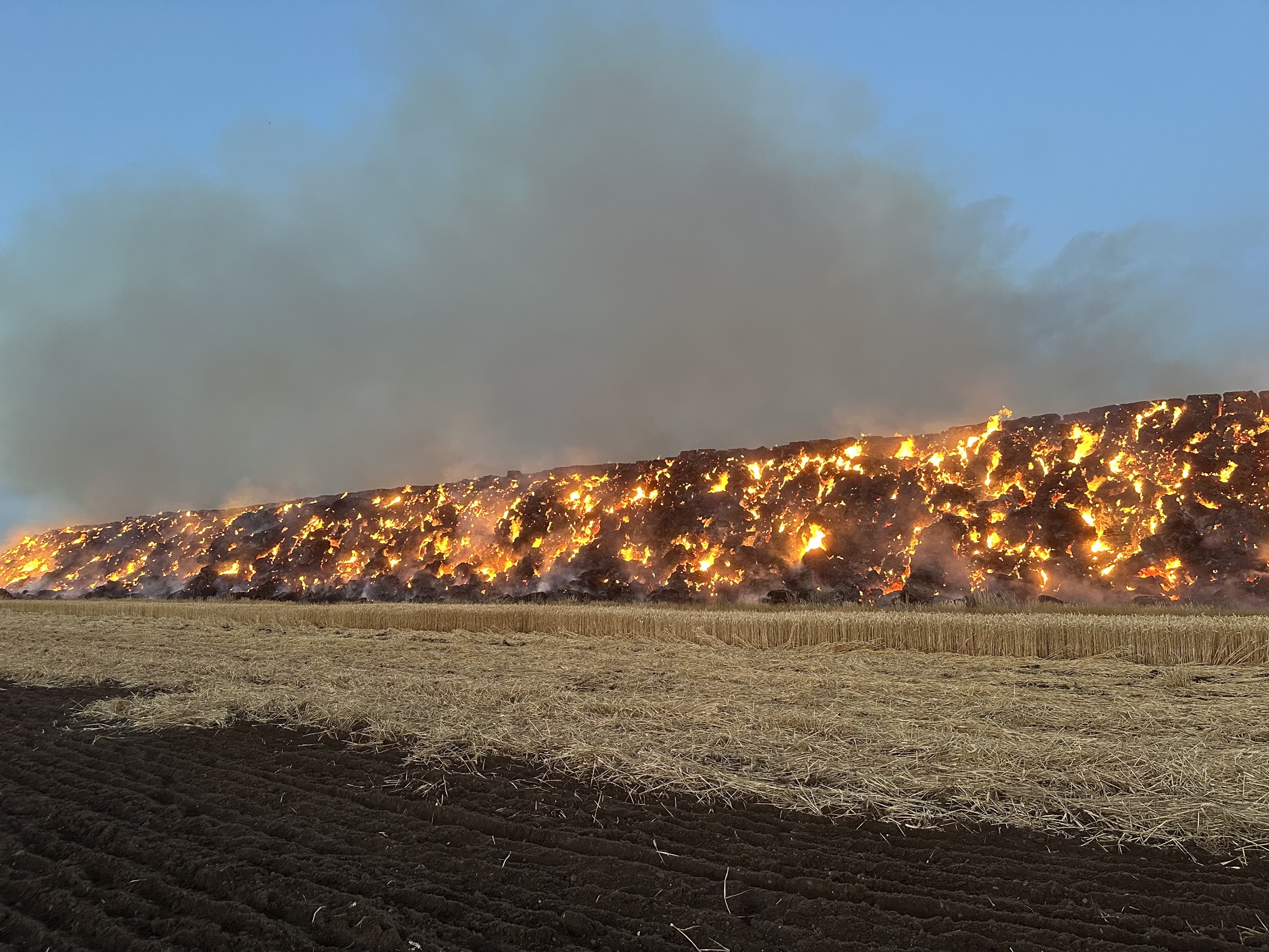 Crews tackle huge blaze at former RAF base in Nottinghamshire