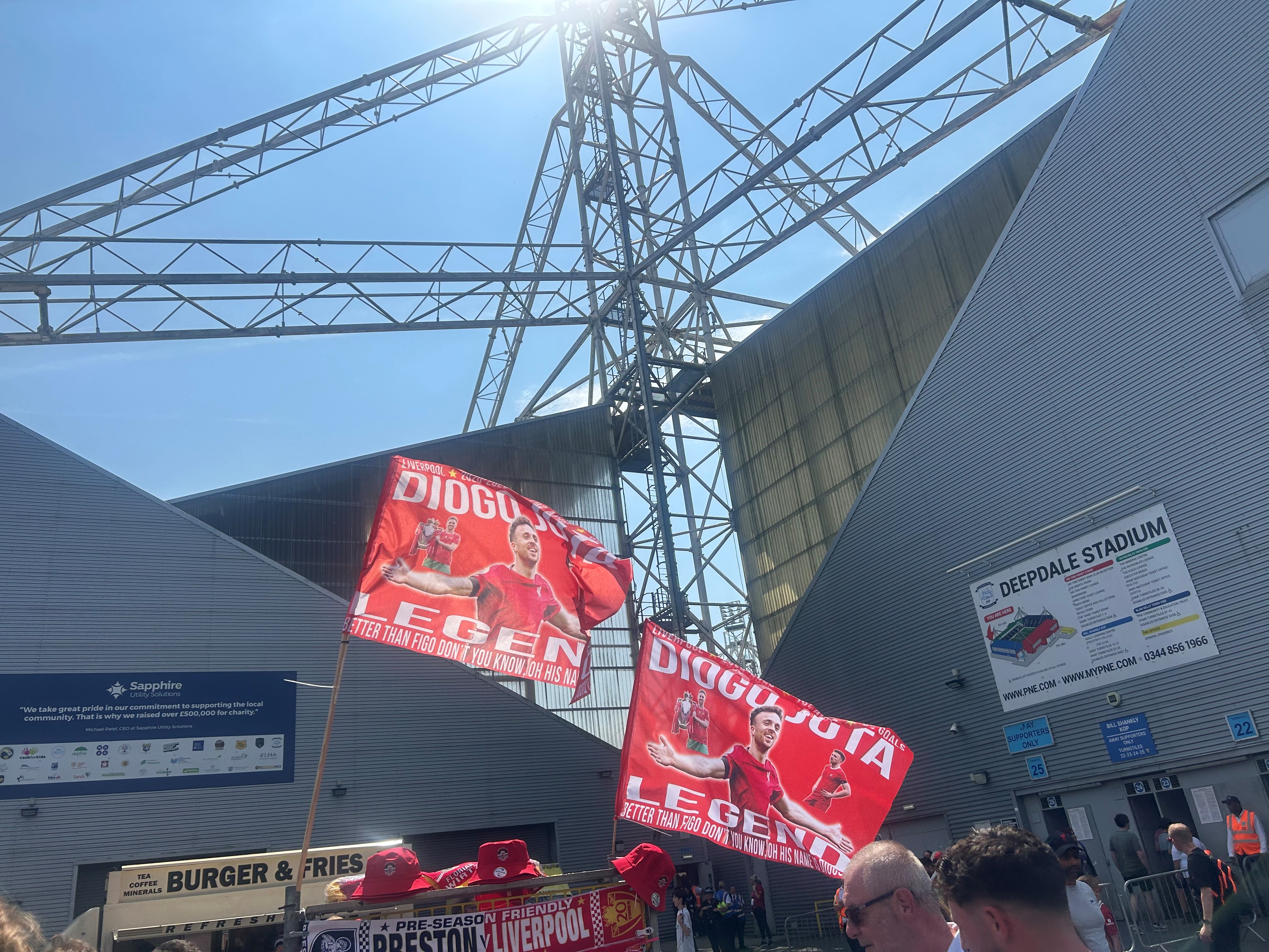 Liverpool pay emotional tribute to Diogo Jota at Preston friendly