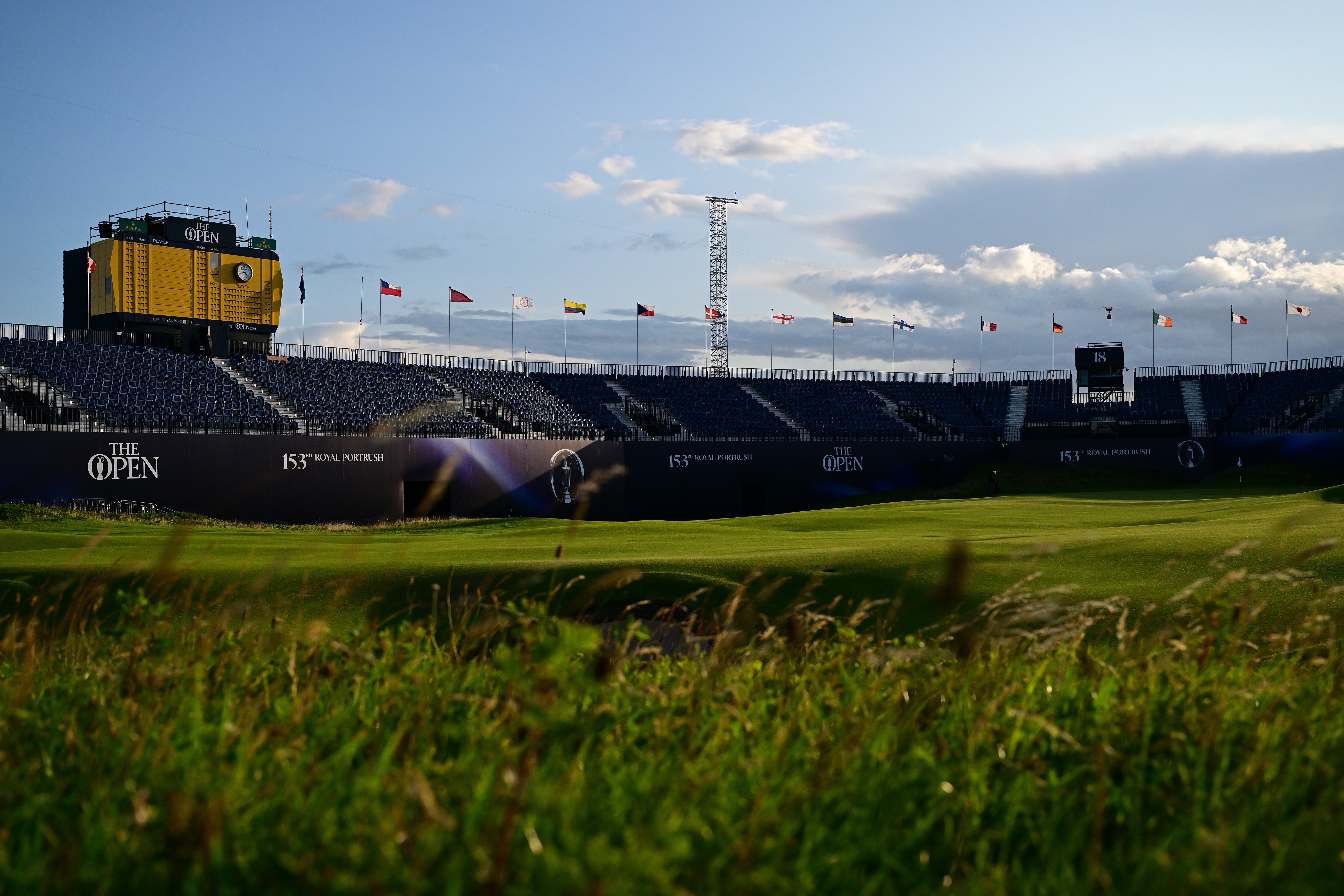 The 153rd Open Championship getting underway at Royal Portrush